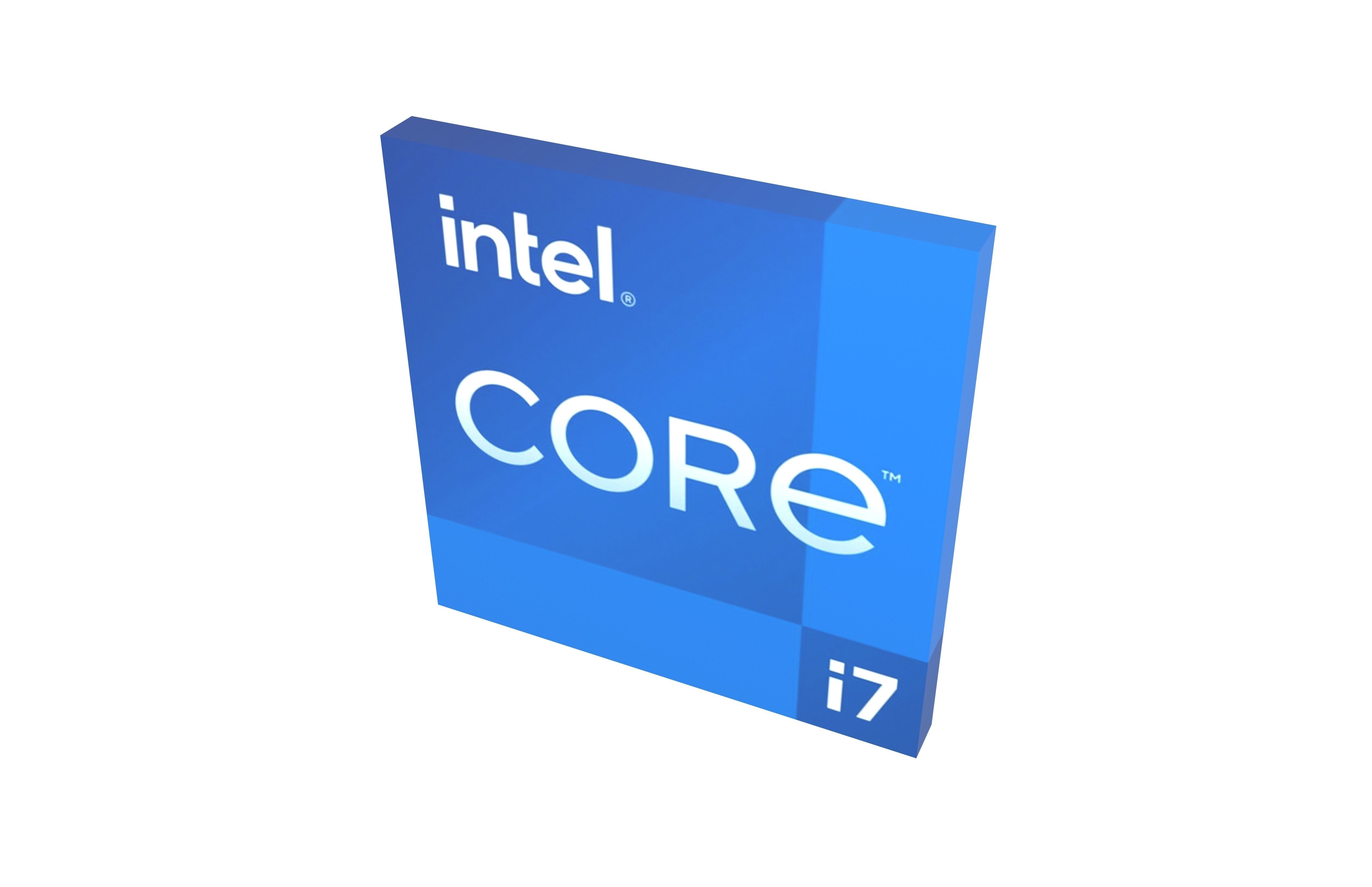 3D model Intel CPU Tag i7 v1 002 VR / AR / low-poly | CGTrader