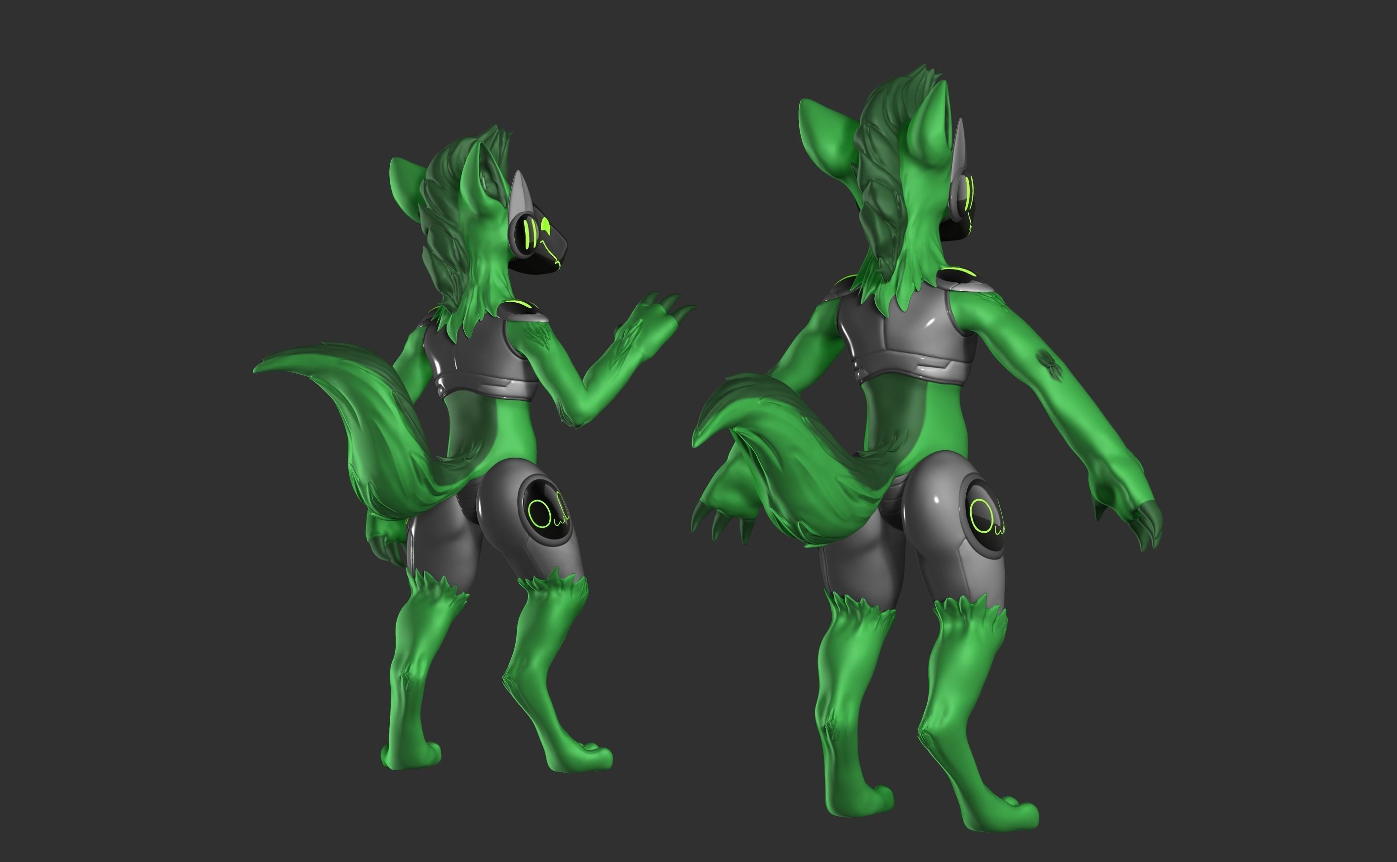 Protogen free 3D model | CGTrader