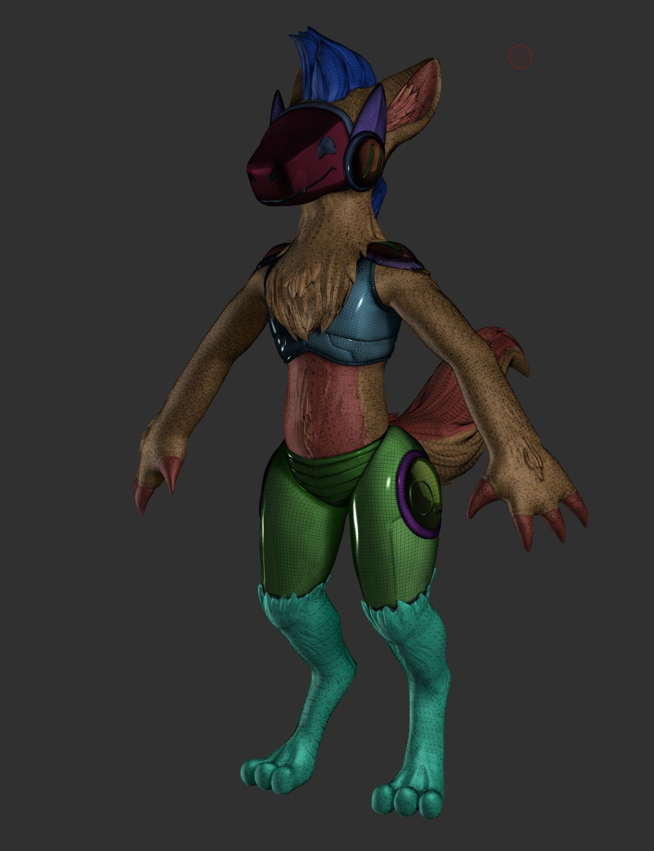 Protogen free 3D model | CGTrader