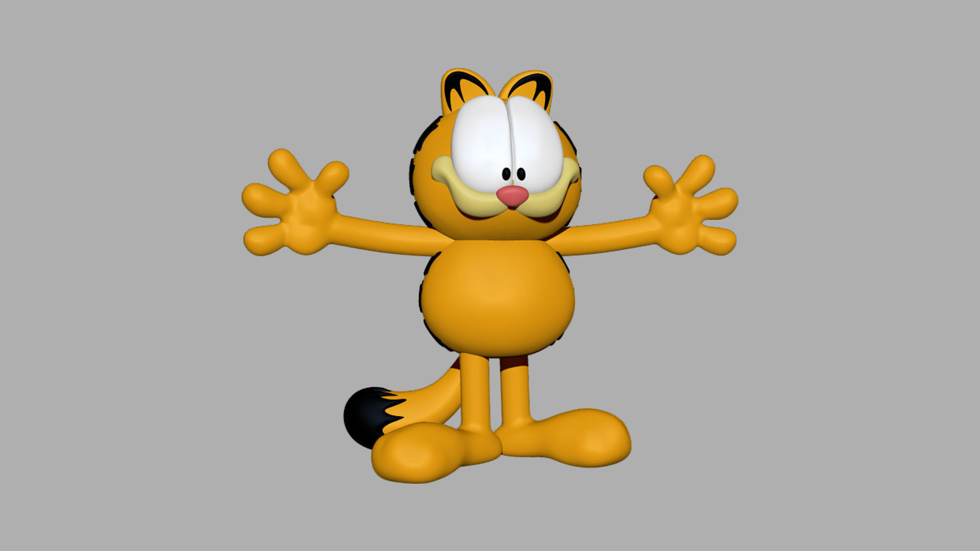 3D model Garfield cartoon character VR / AR / low-poly | CGTrader