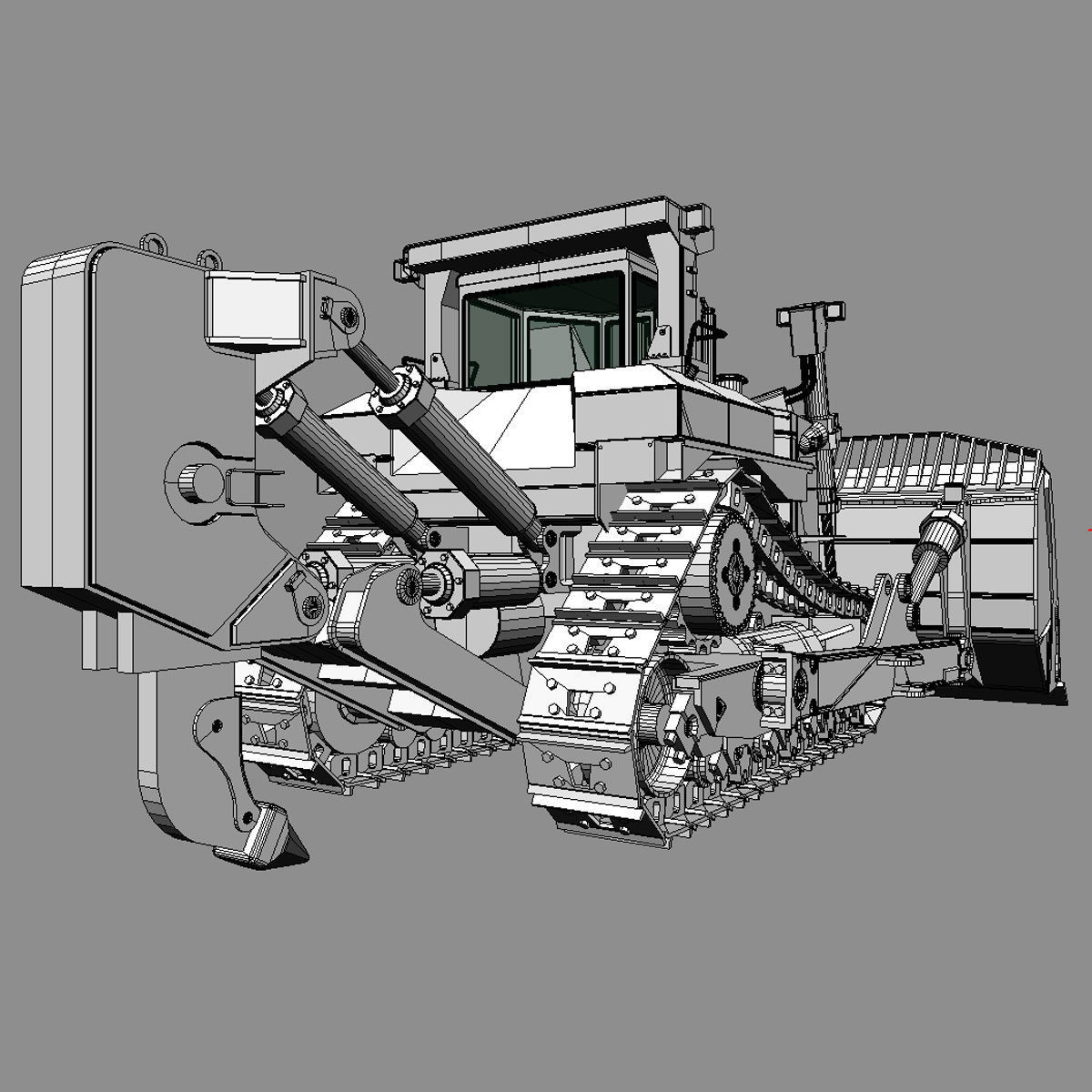 Bulldozer Cat D11 3D model | CGTrader