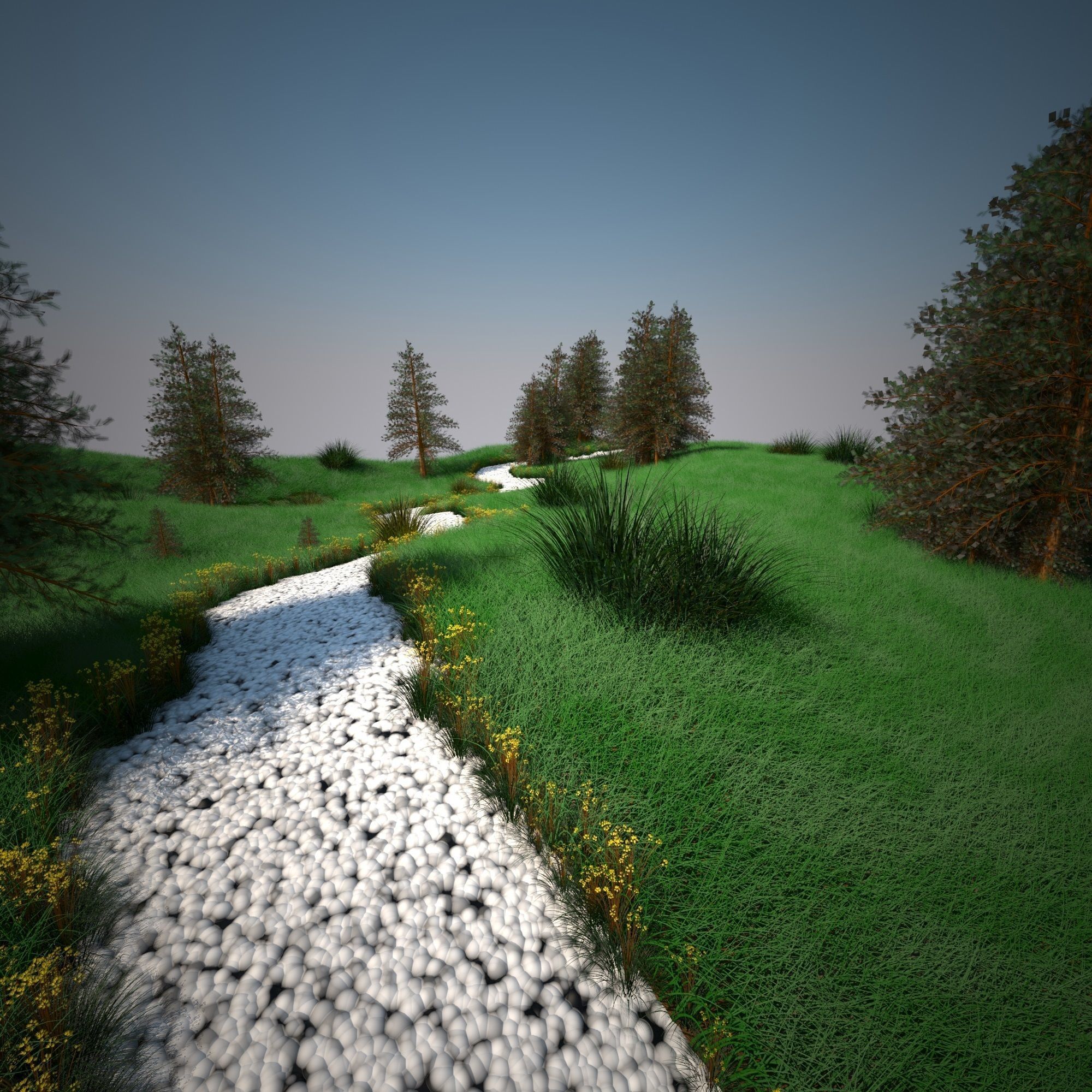 Landscape Model 01 3D model | CGTrader