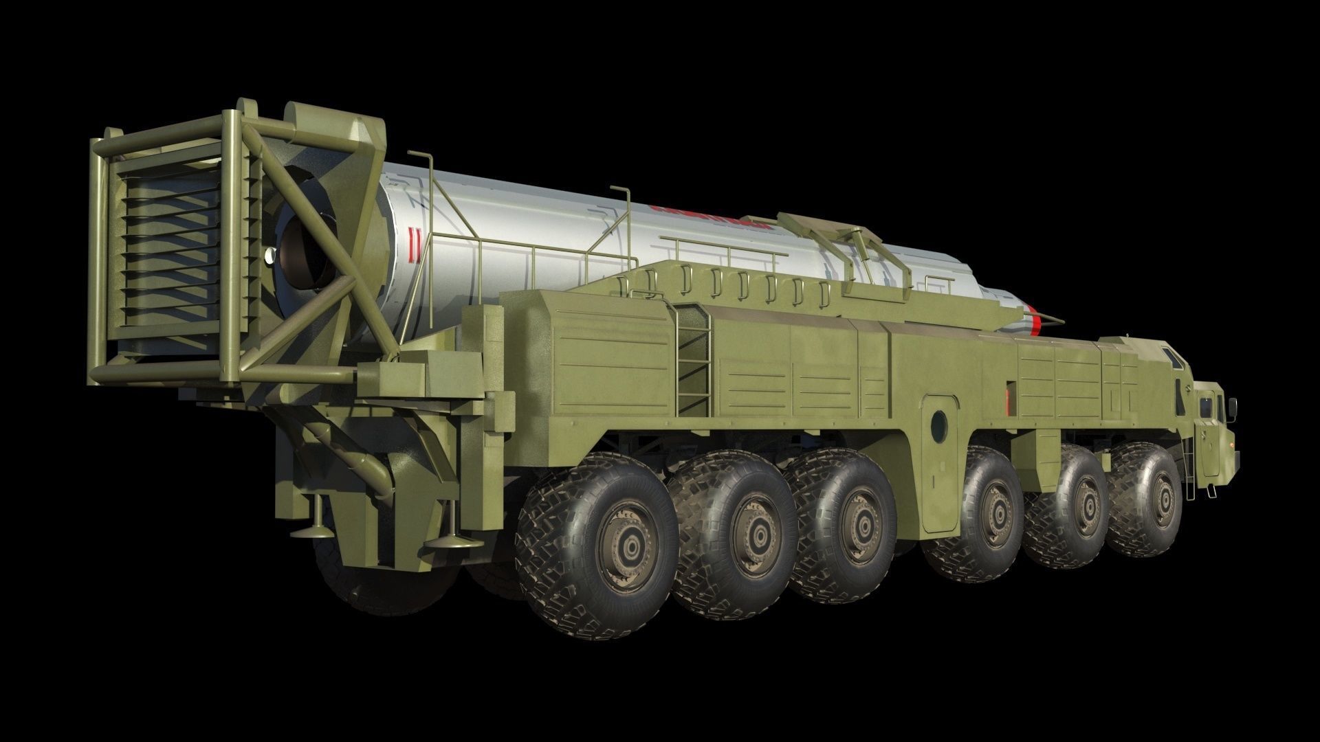 Musudan missile launcher 3D model | CGTrader