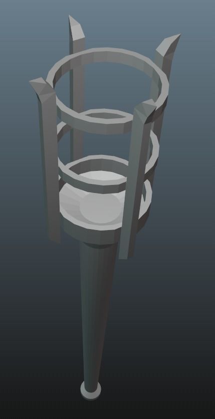 Torch Model only free VR / AR / low-poly 3D model | CGTrader