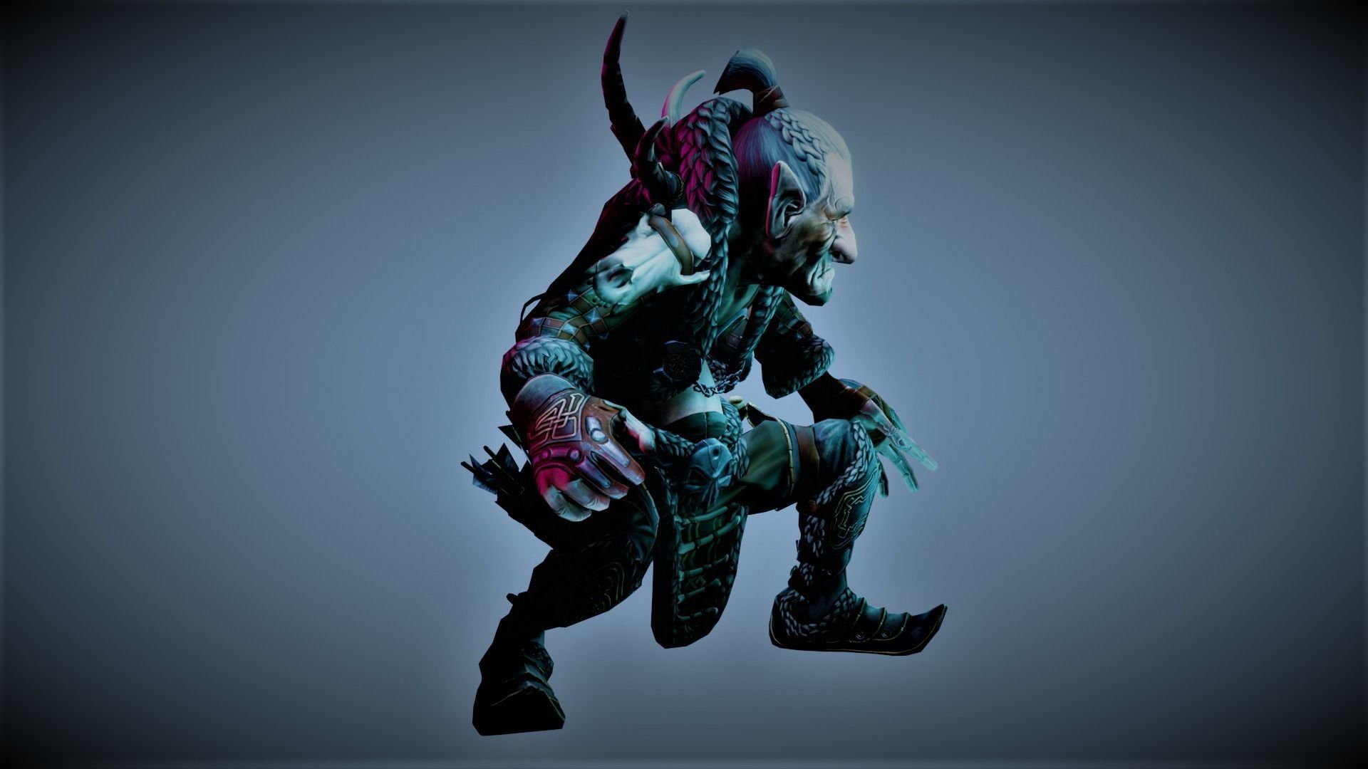 3D model Blind Monster VR / AR / low-poly | CGTrader