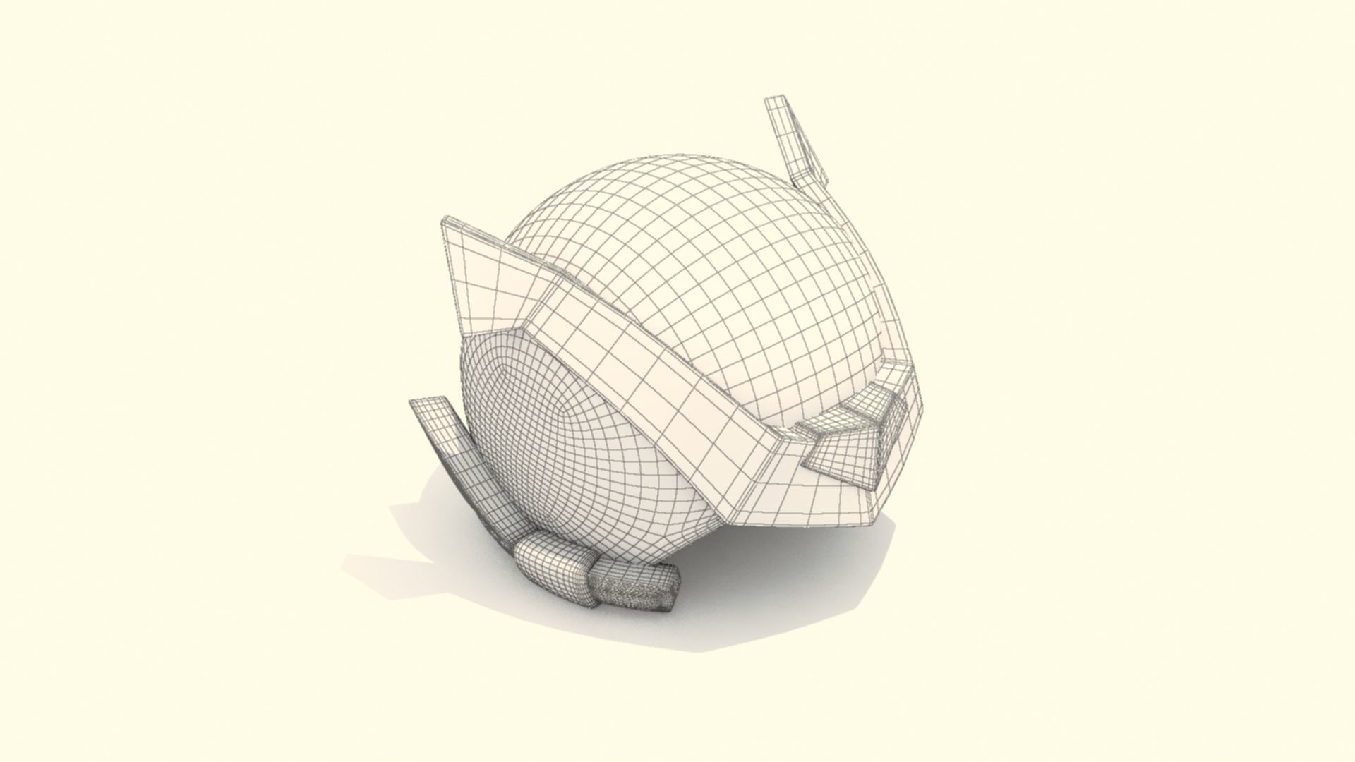 Cartoon Robot Helmet Model CRH3 3D model 3D printable | CGTrader