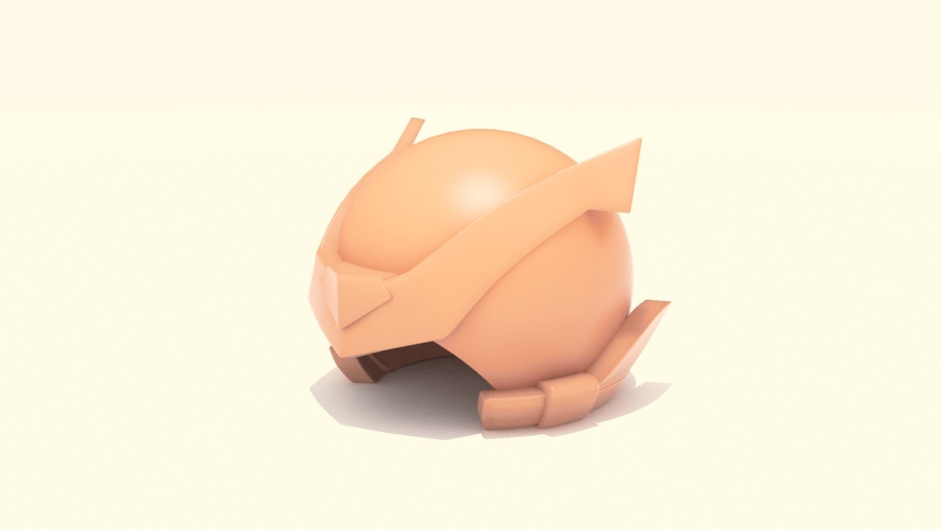 Cartoon Robot Helmet Model CRH3 3D model 3D printable | CGTrader