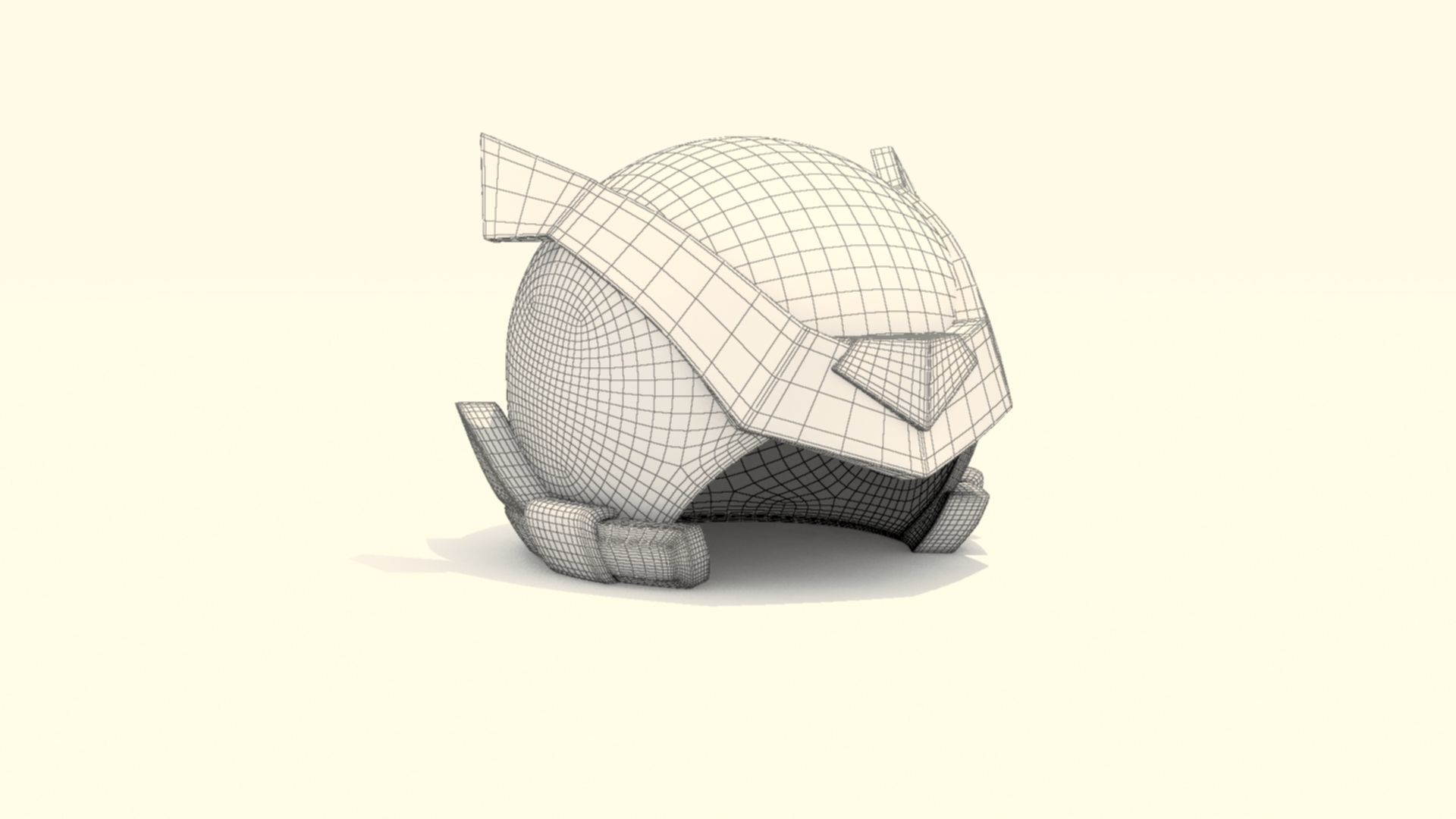 Cartoon Robot Helmet Model CRH3 3D model 3D printable | CGTrader