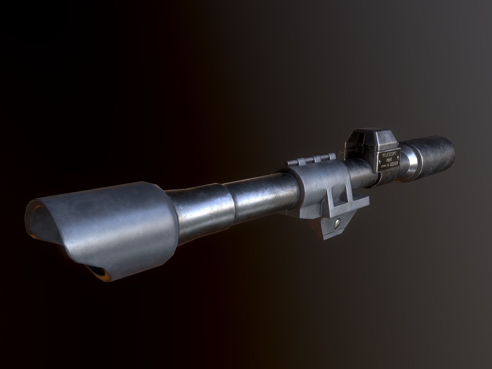 3D model M84 Rifle WW2 Scope USA PBR VR / AR / low-poly | CGTrader