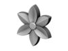 Square rosette relief 3D model 3D printable | CGTrader