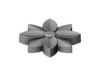 Square rosette relief 3D model 3D printable | CGTrader