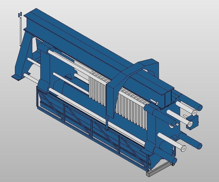 Filter Press 2 3D model | CGTrader