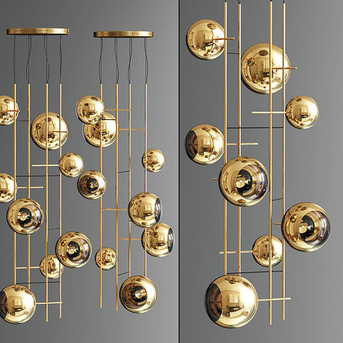 Bolle Ceiling Light 3D model | CGTrader