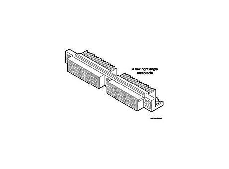 HPC Receptacle, Right Angle, 4 Row 1 Guide Solder tail, 600 P... free ...
