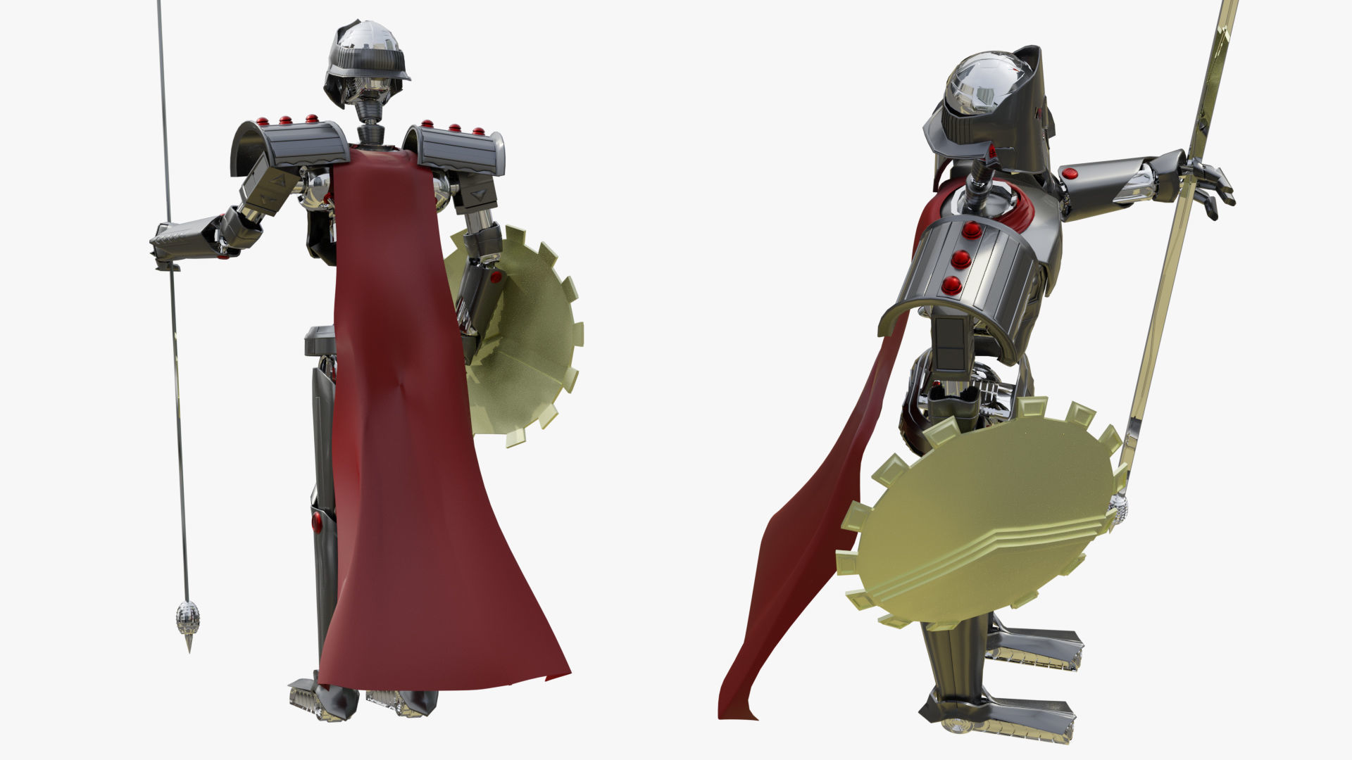 Spartan Robot 3D Sci-Fi more Bonus 3D model animated rigged | CGTrader