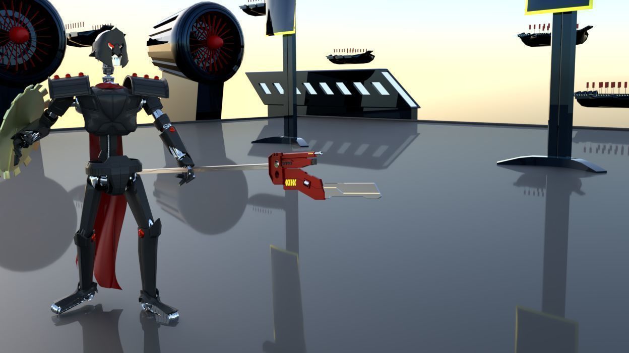 Spartan Robot 3D Sci-Fi more Bonus 3D model animated rigged | CGTrader