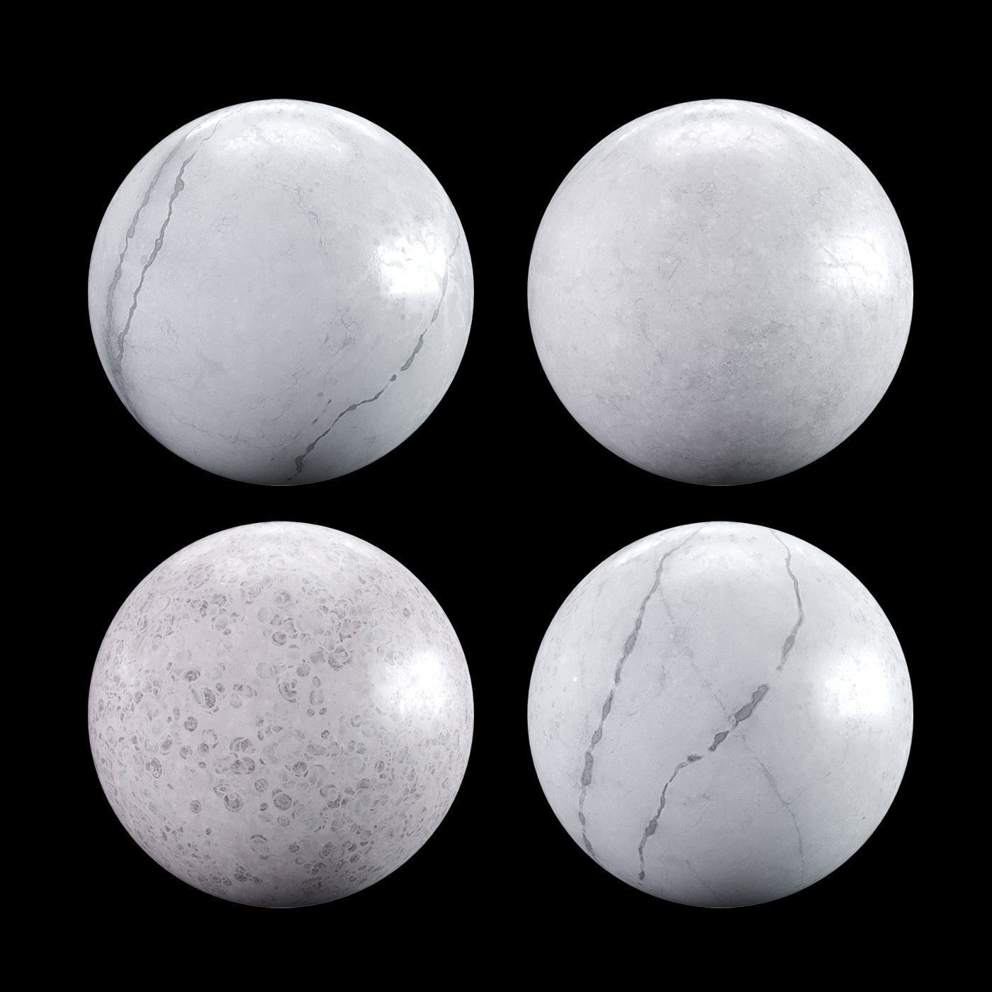 Texture White Carrara 02 Marble Texture PBR Vray Corona 400 x 400 cm VR ...