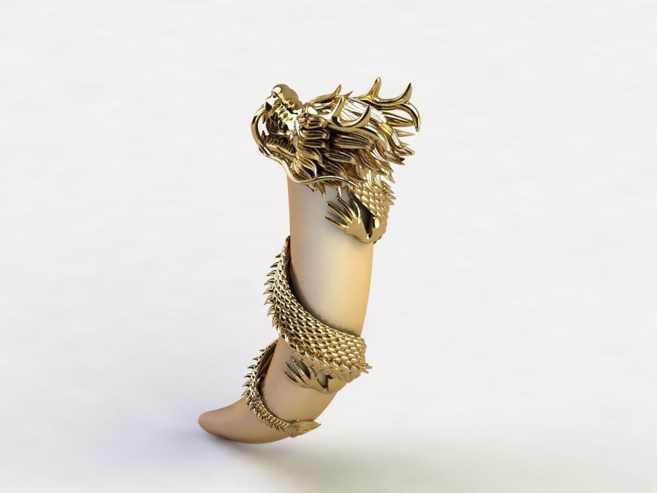 fangs animal with dragon 3D model | CGTrader