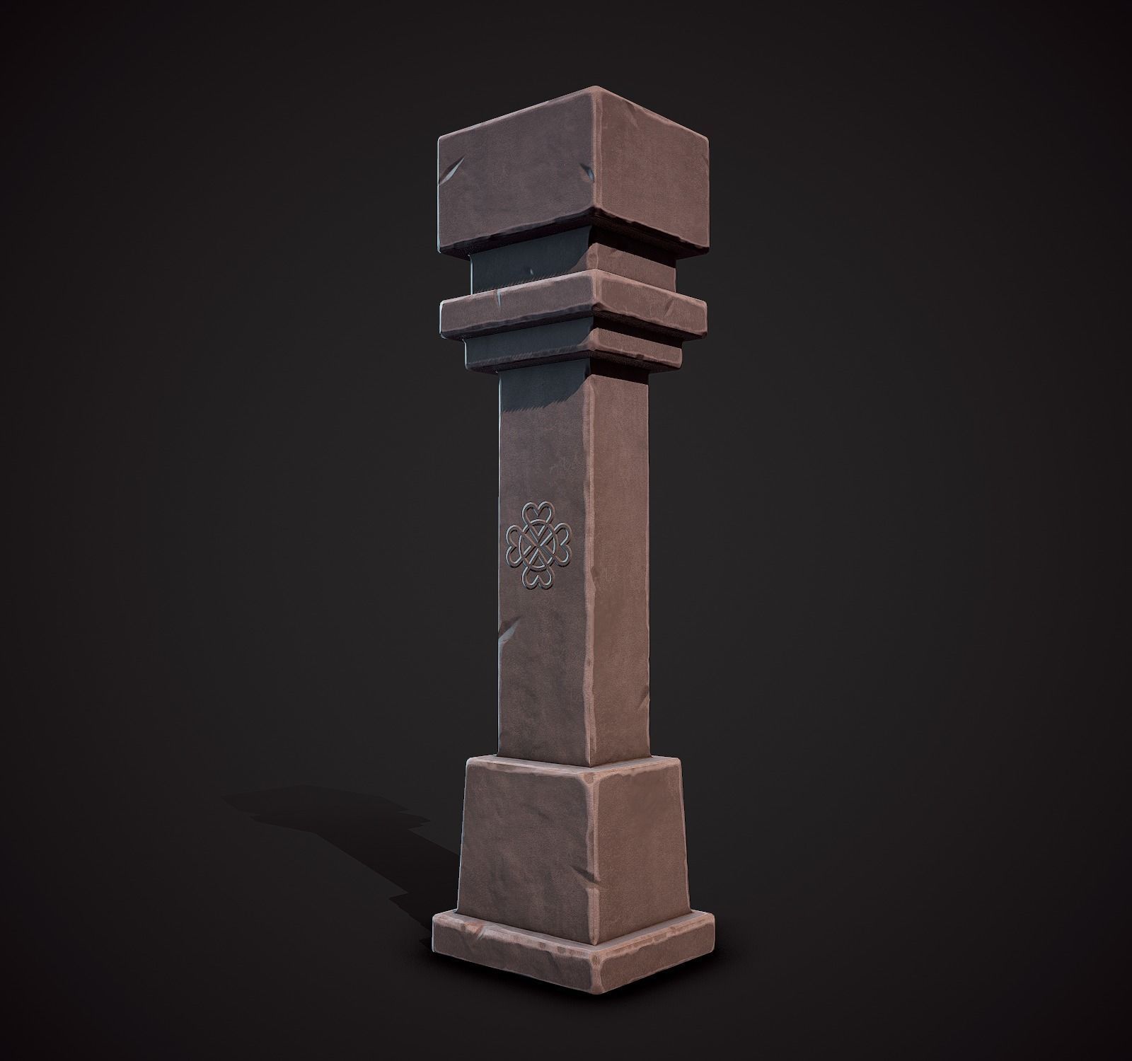 Stylized Pillar - Tutorial Included 3D model | CGTrader