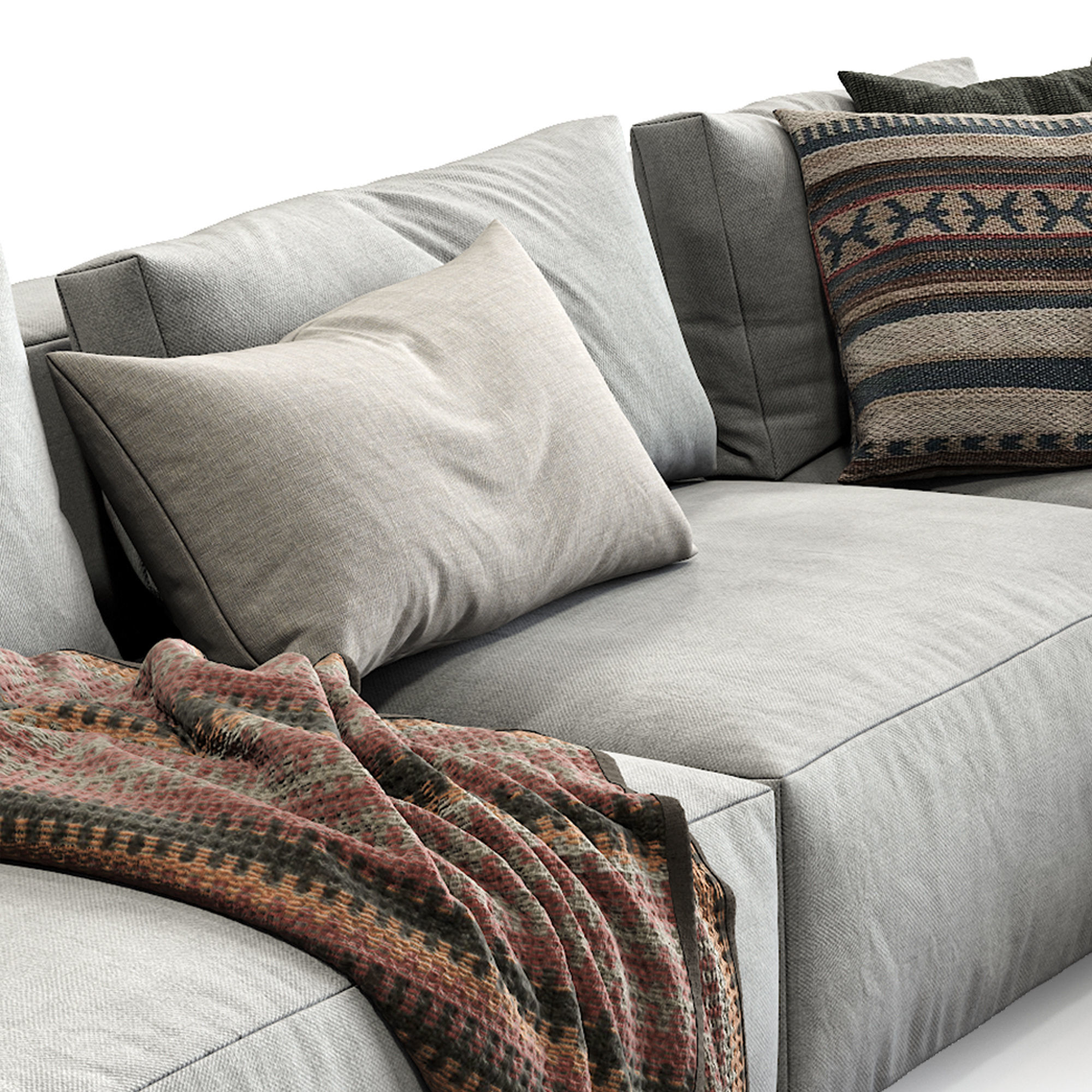 Jesse sofa Daniel composition 5 3D model | CGTrader