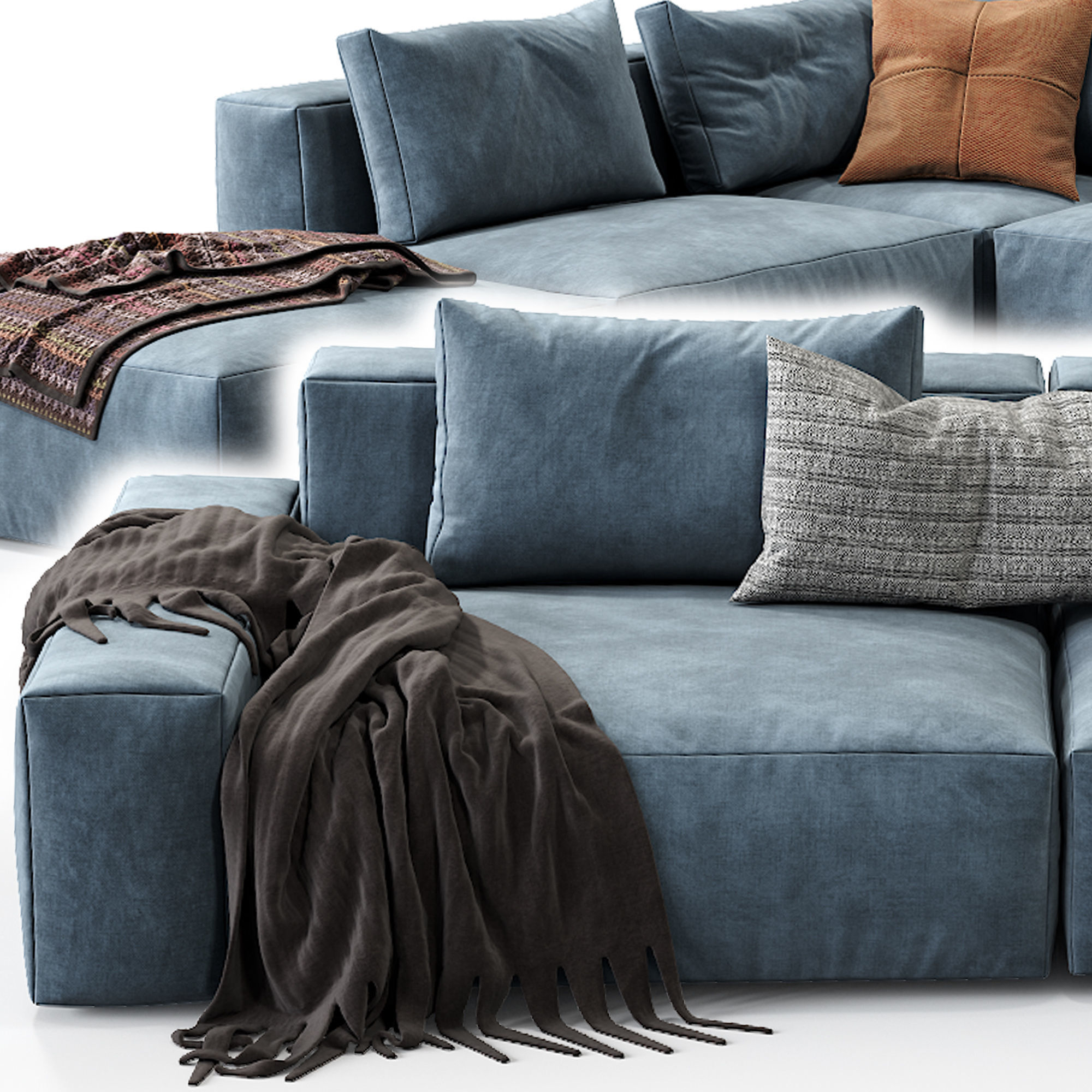 Jesse sofa Daniel composition 8 3D model | CGTrader
