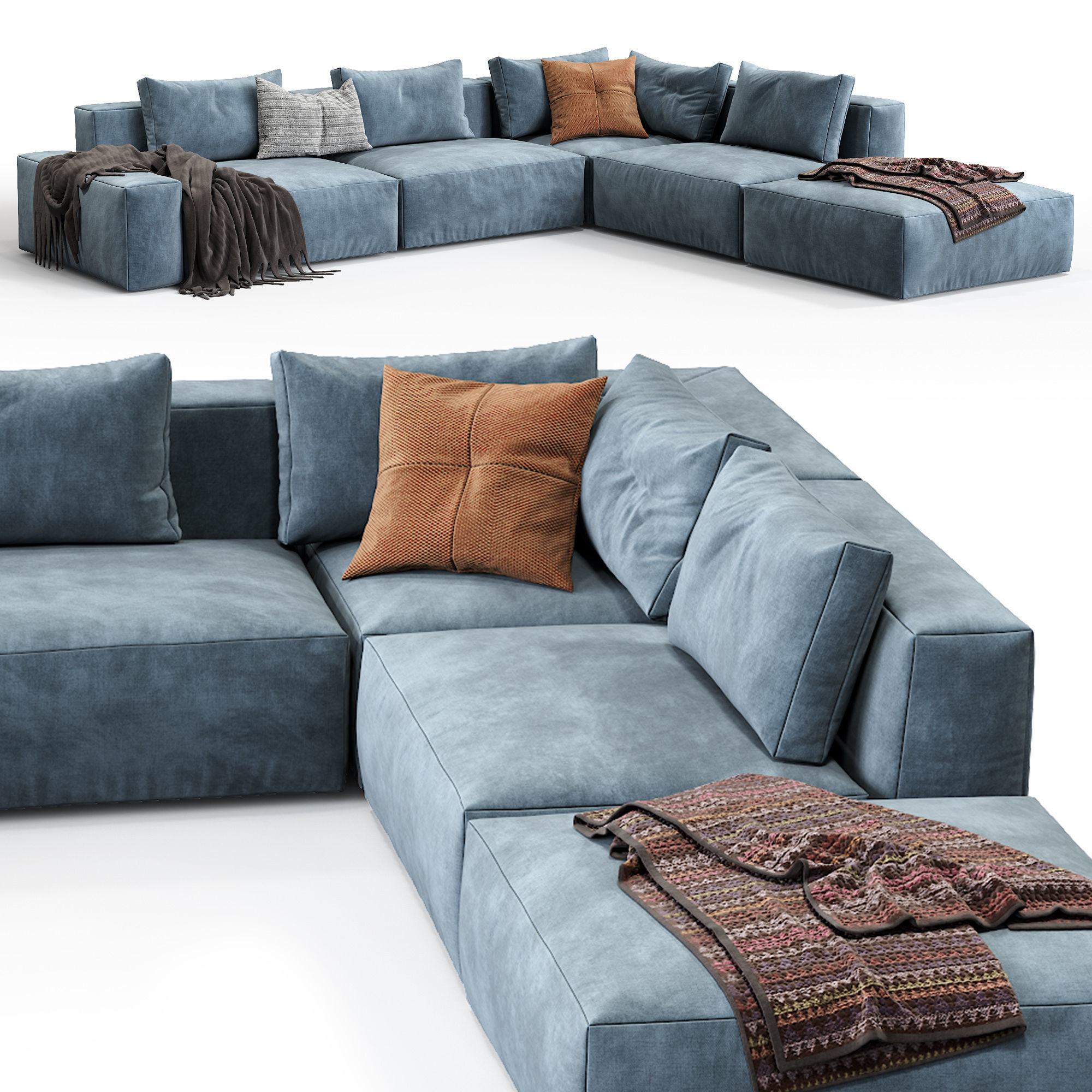 Jesse sofa Daniel composition 8 3D model | CGTrader