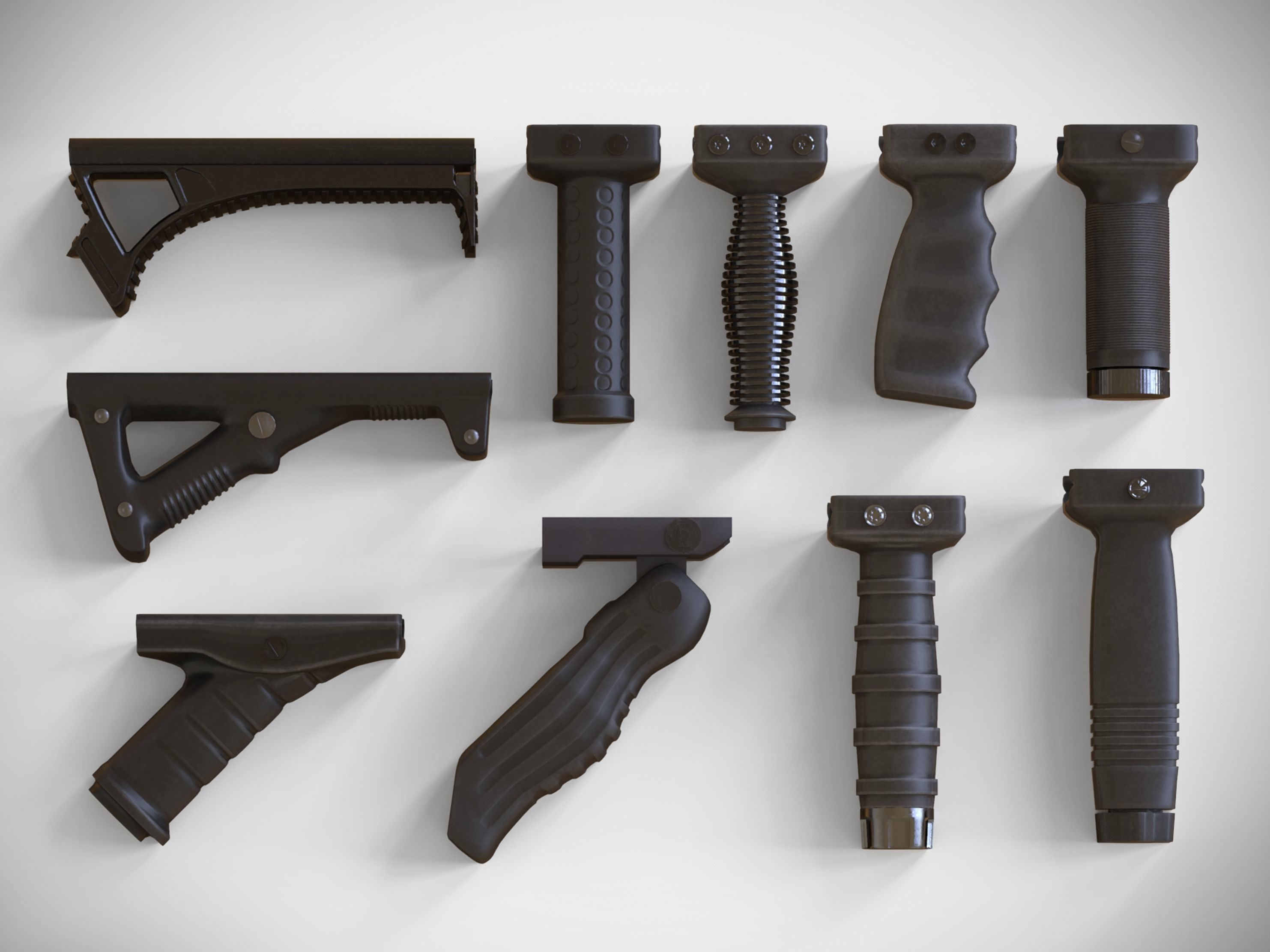 3D model Weapon Customization Pack - 57 Attachments - Gun - PBR VR / AR ...