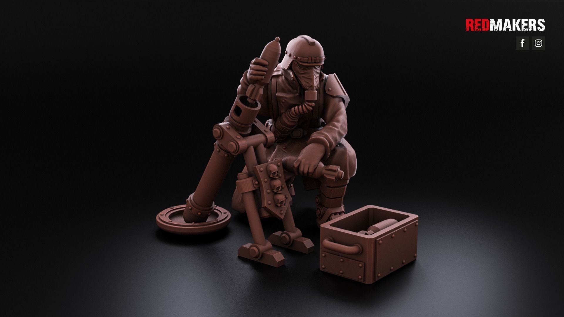 Death squad of Imperial force Heavy support 3D model 3D printable ...