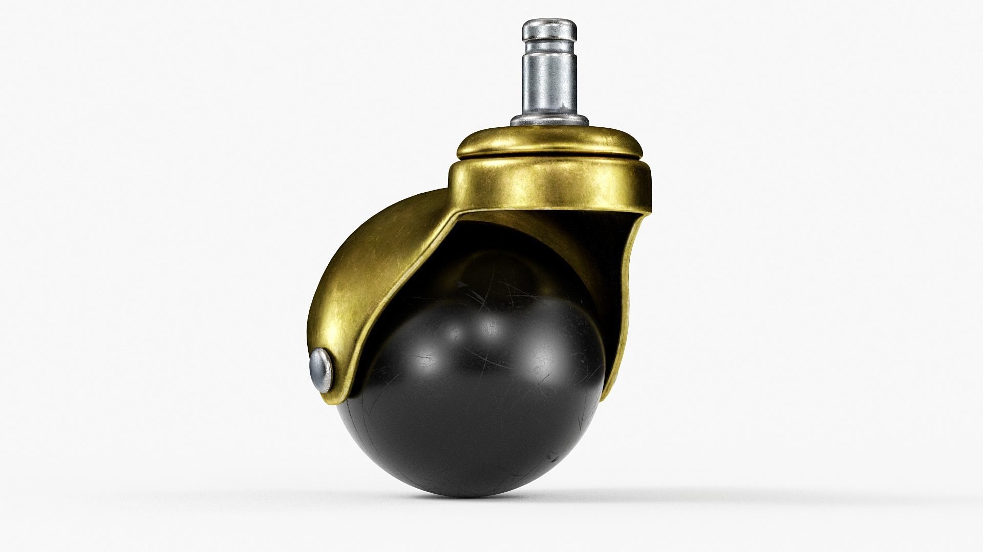 Round Ball Caster Wheel PBR 3D model | CGTrader