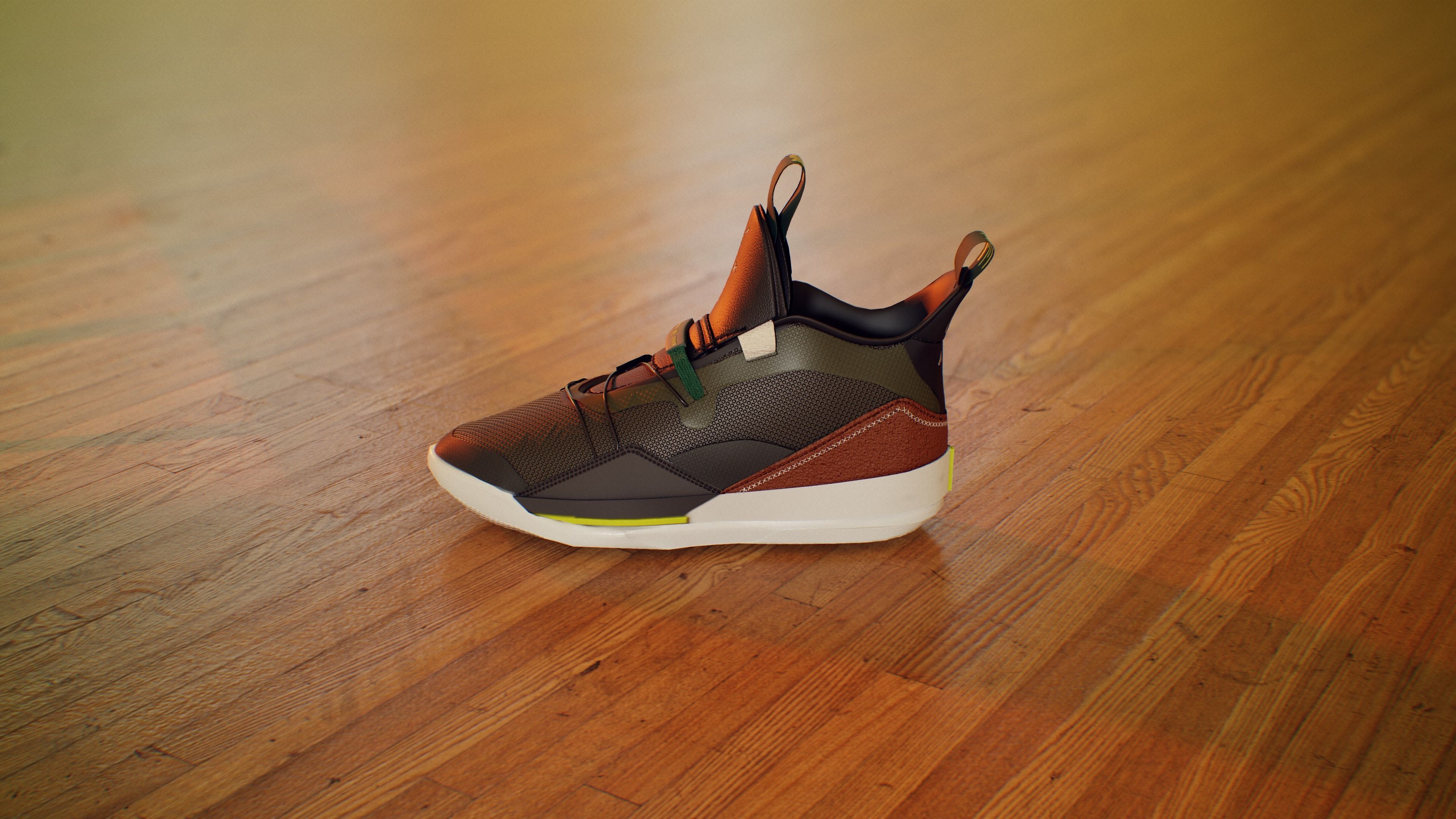 3D model Air Jordan 33 Travis Scott 3D MODEL VR / AR / low-poly | CGTrader