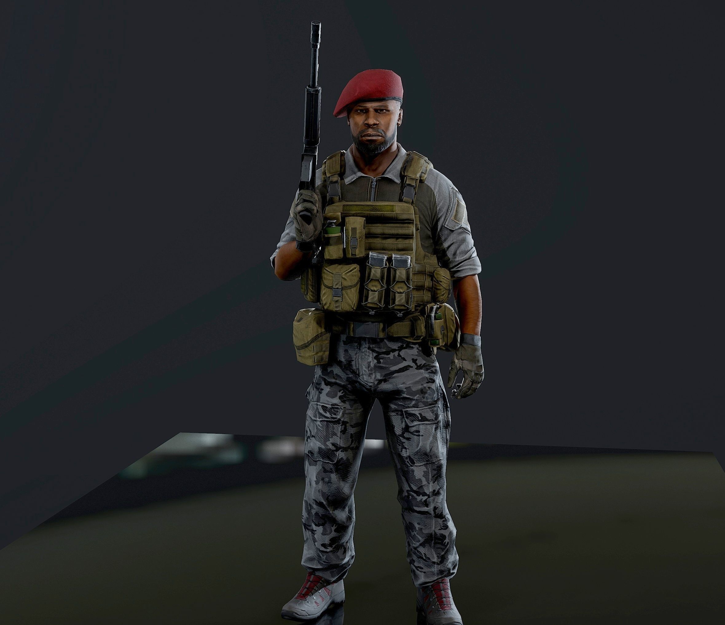 3D model Mercenary VR / AR / low-poly rigged animated | CGTrader