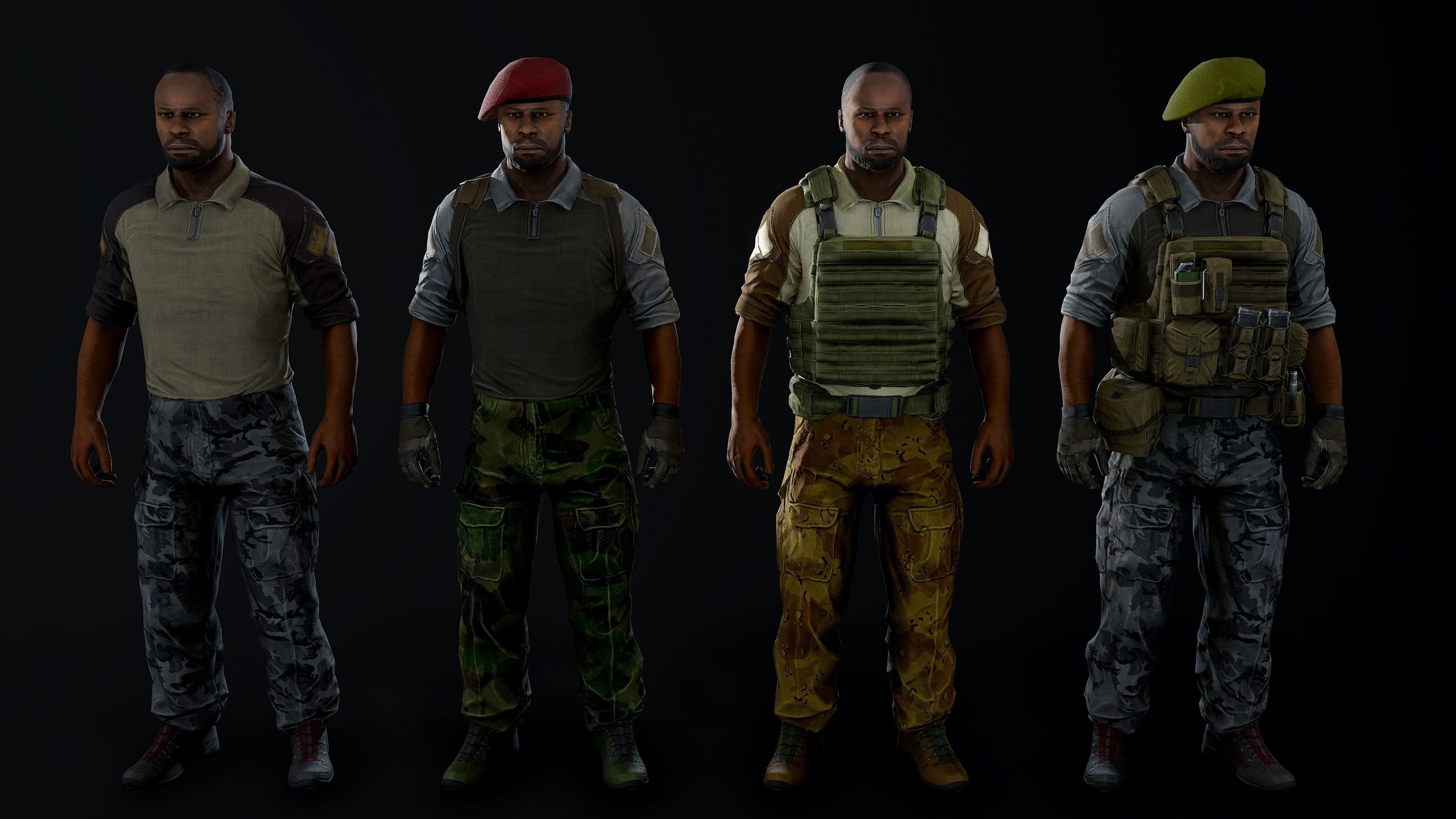 3D model Mercenary VR / AR / low-poly rigged animated | CGTrader