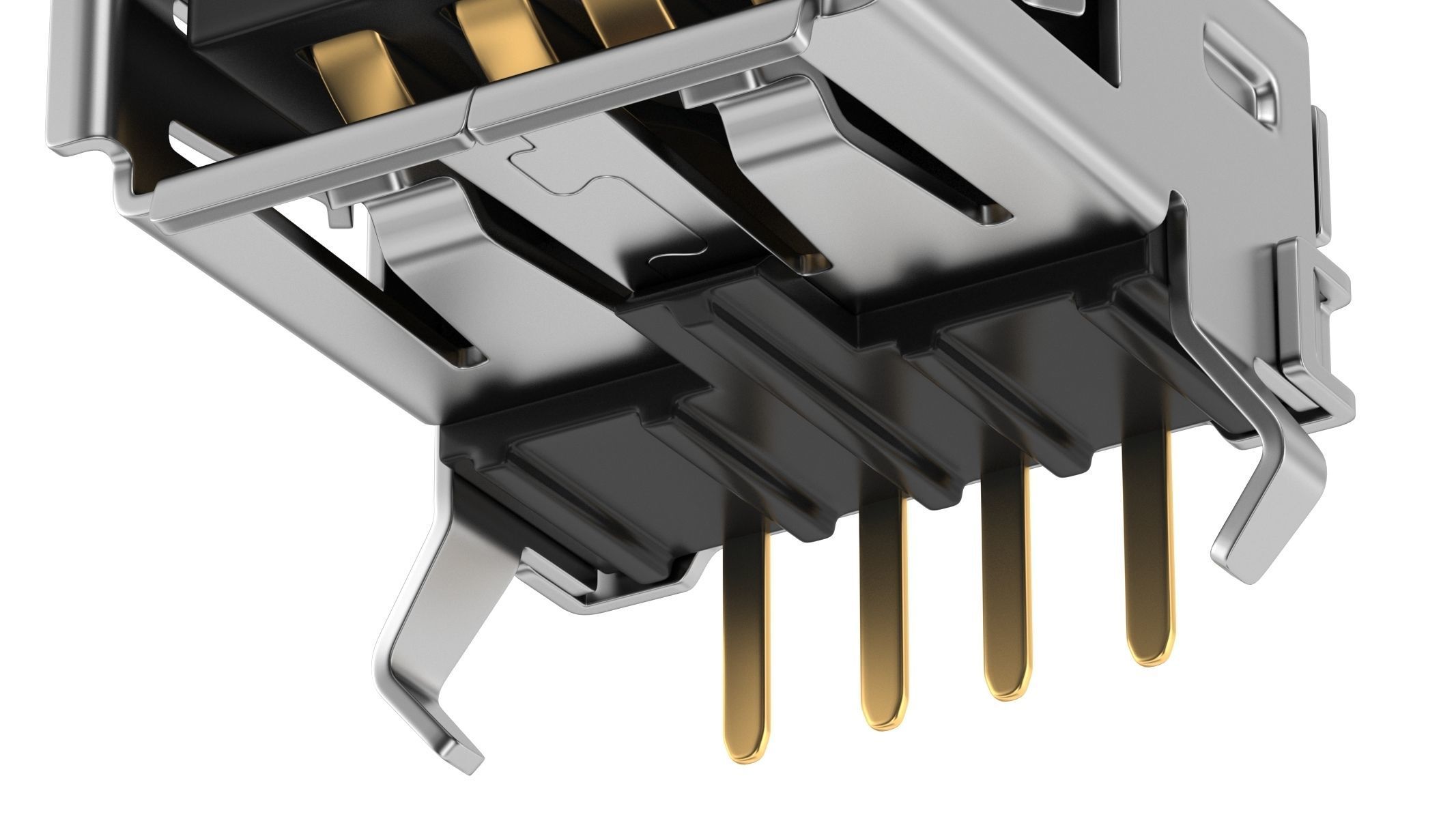 USB Type A Female 3D model | CGTrader