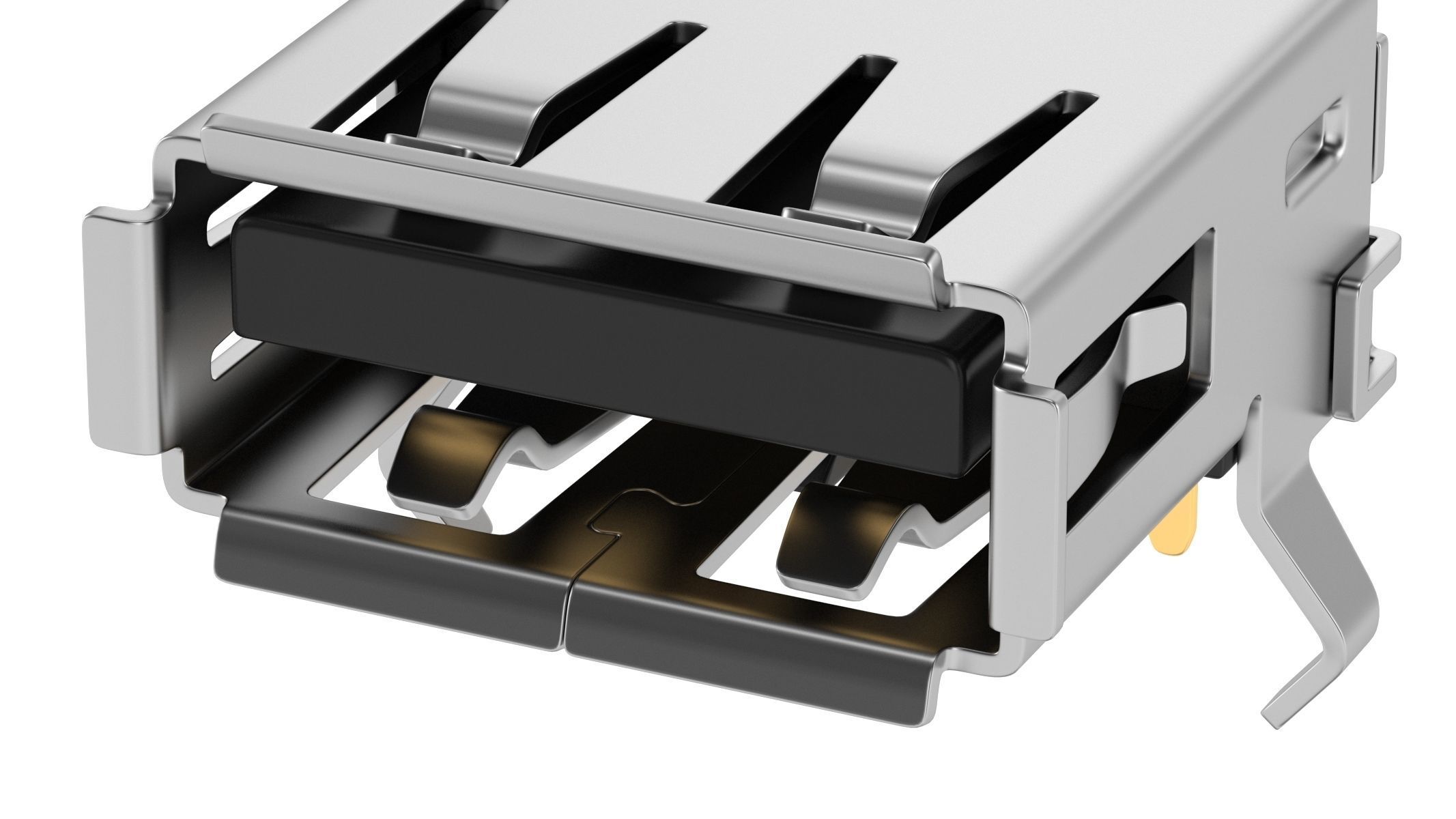 USB Type A Female 3D model | CGTrader