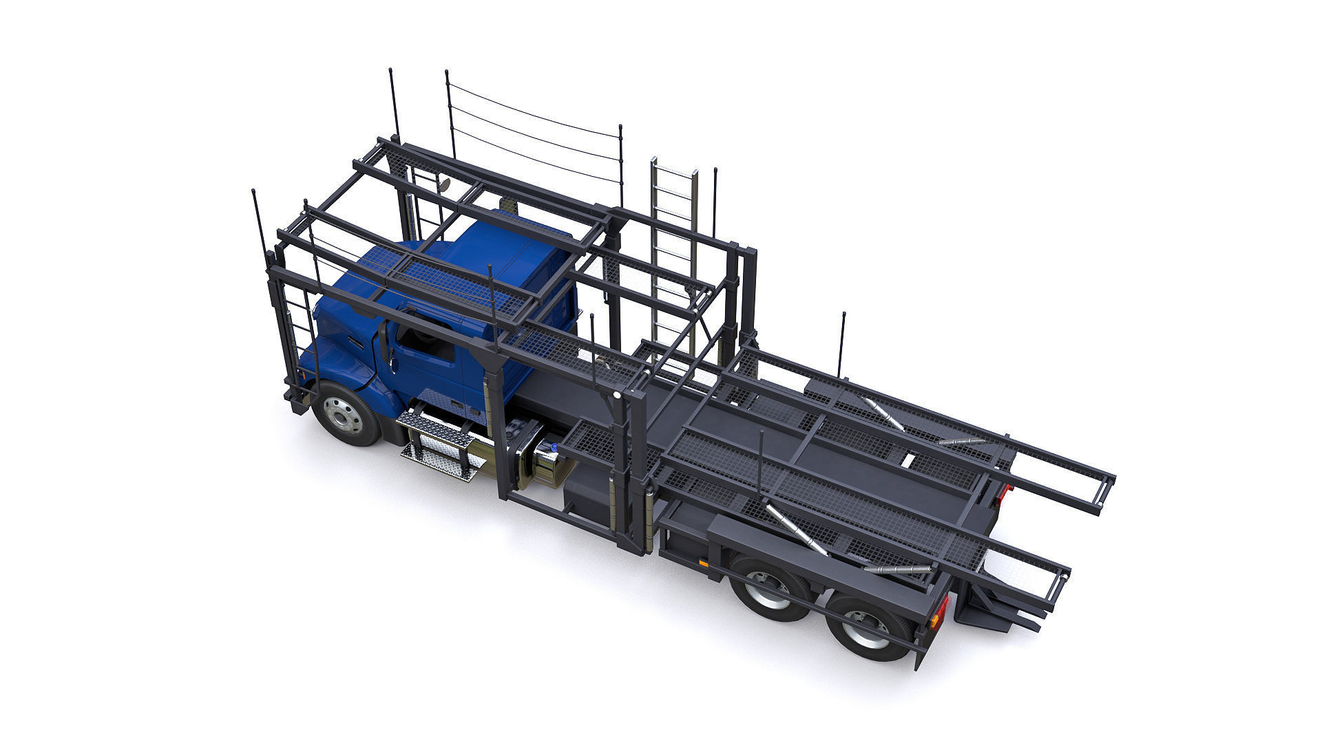 3D model Car Carrier Trailer VR / AR / low-poly | CGTrader