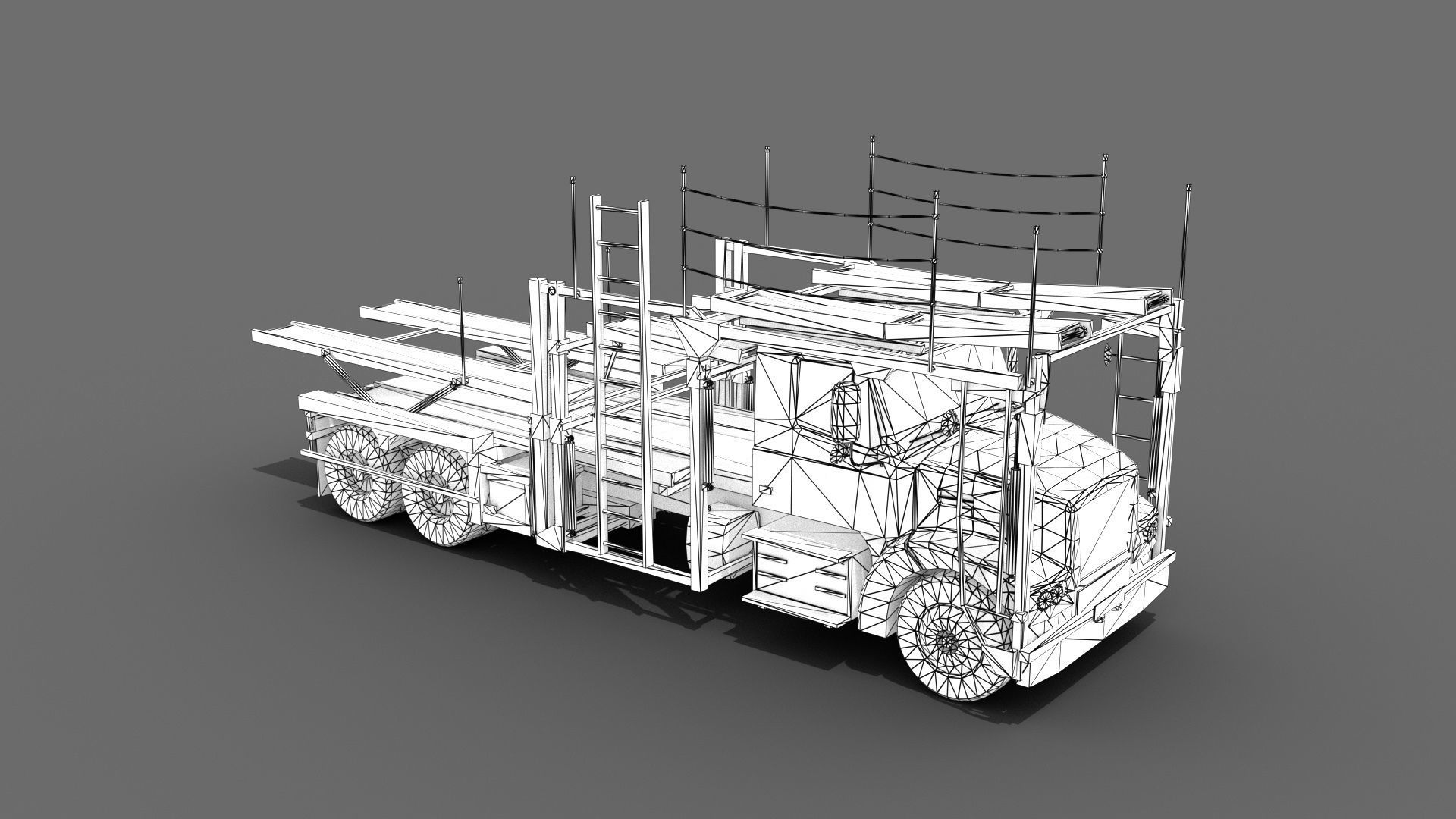 3D model Car Carrier Trailer VR / AR / low-poly | CGTrader