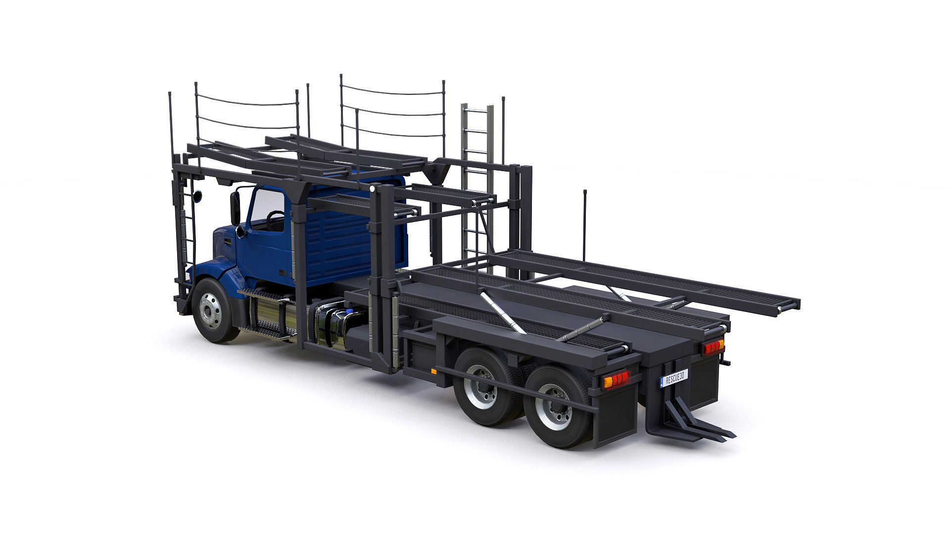 3D model Car Carrier Trailer VR / AR / low-poly | CGTrader