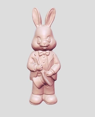 Rabbit gentleman 3D model 3D printable | CGTrader