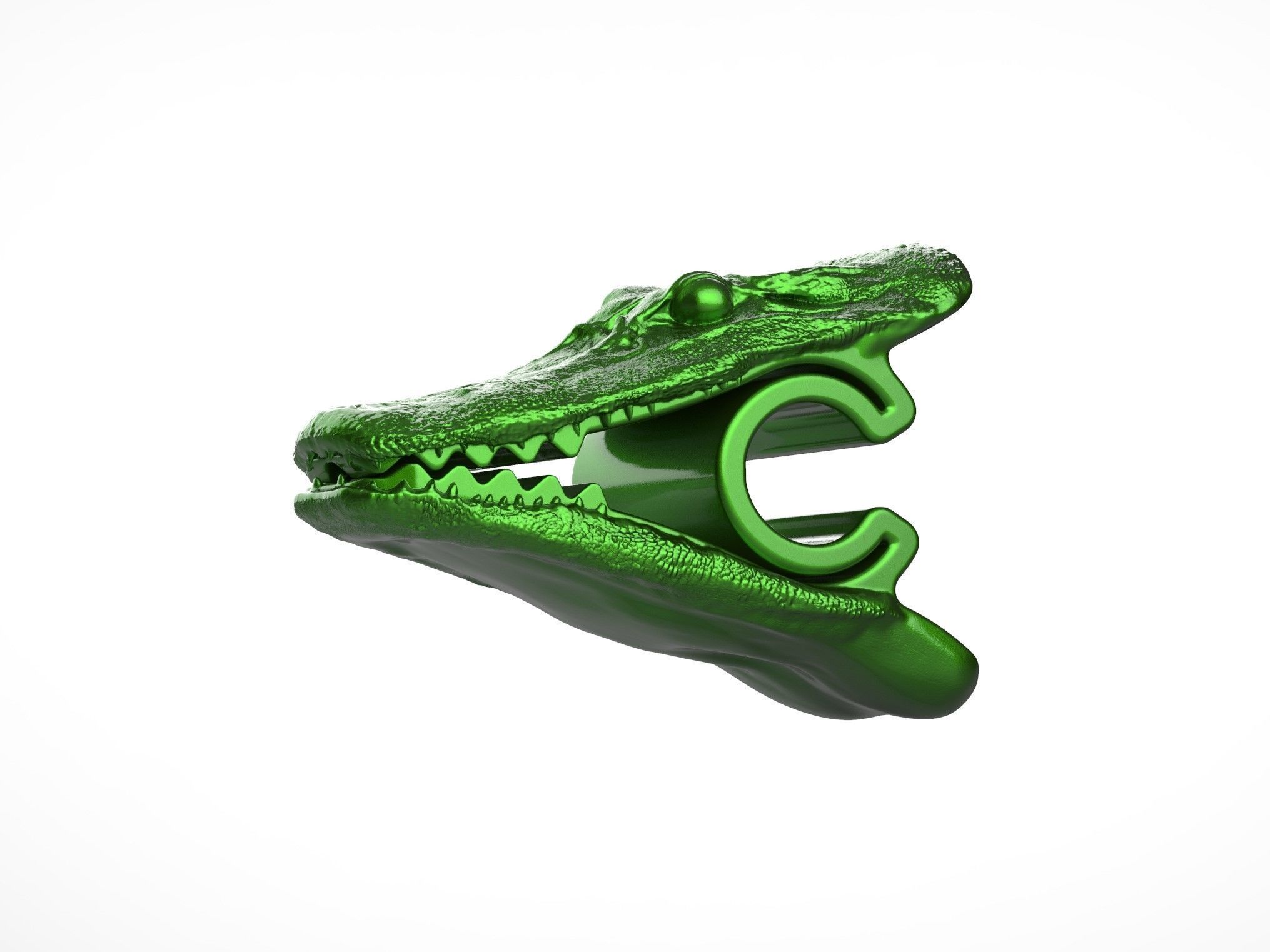Alligator Chip Clip 3D model 3D printable | CGTrader