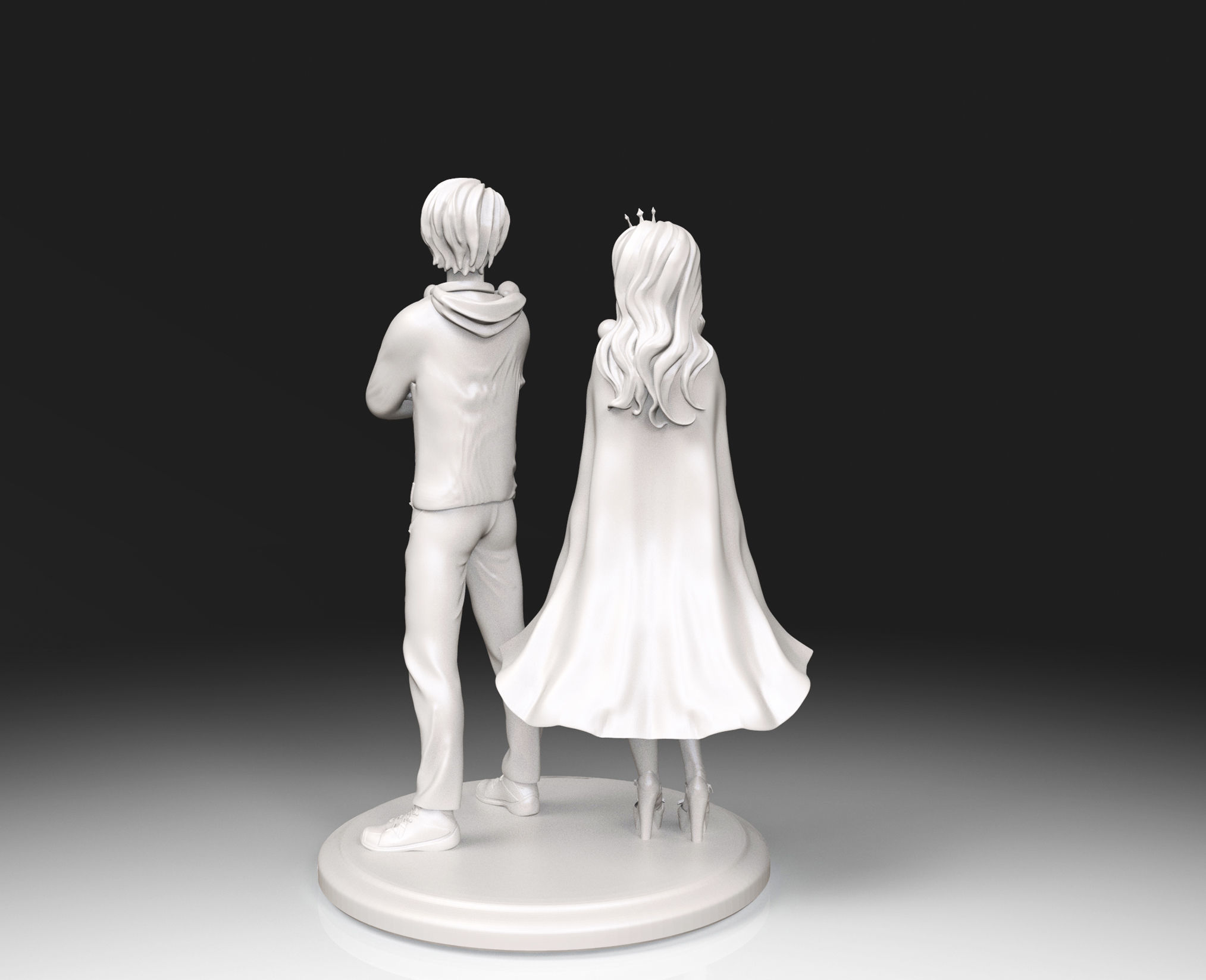 Anime characters 3D model 3D printable | CGTrader