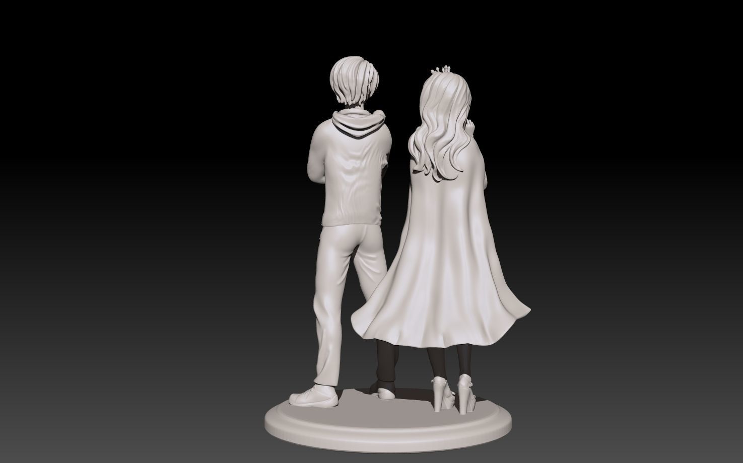 Anime characters 3D model 3D printable | CGTrader