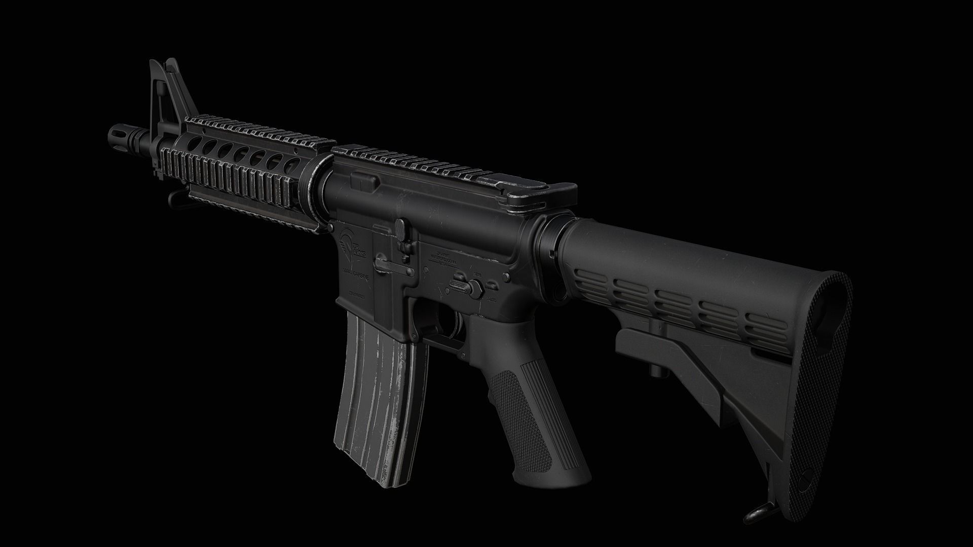3D model M4-SBR ar - rifle VR / AR / low-poly | CGTrader