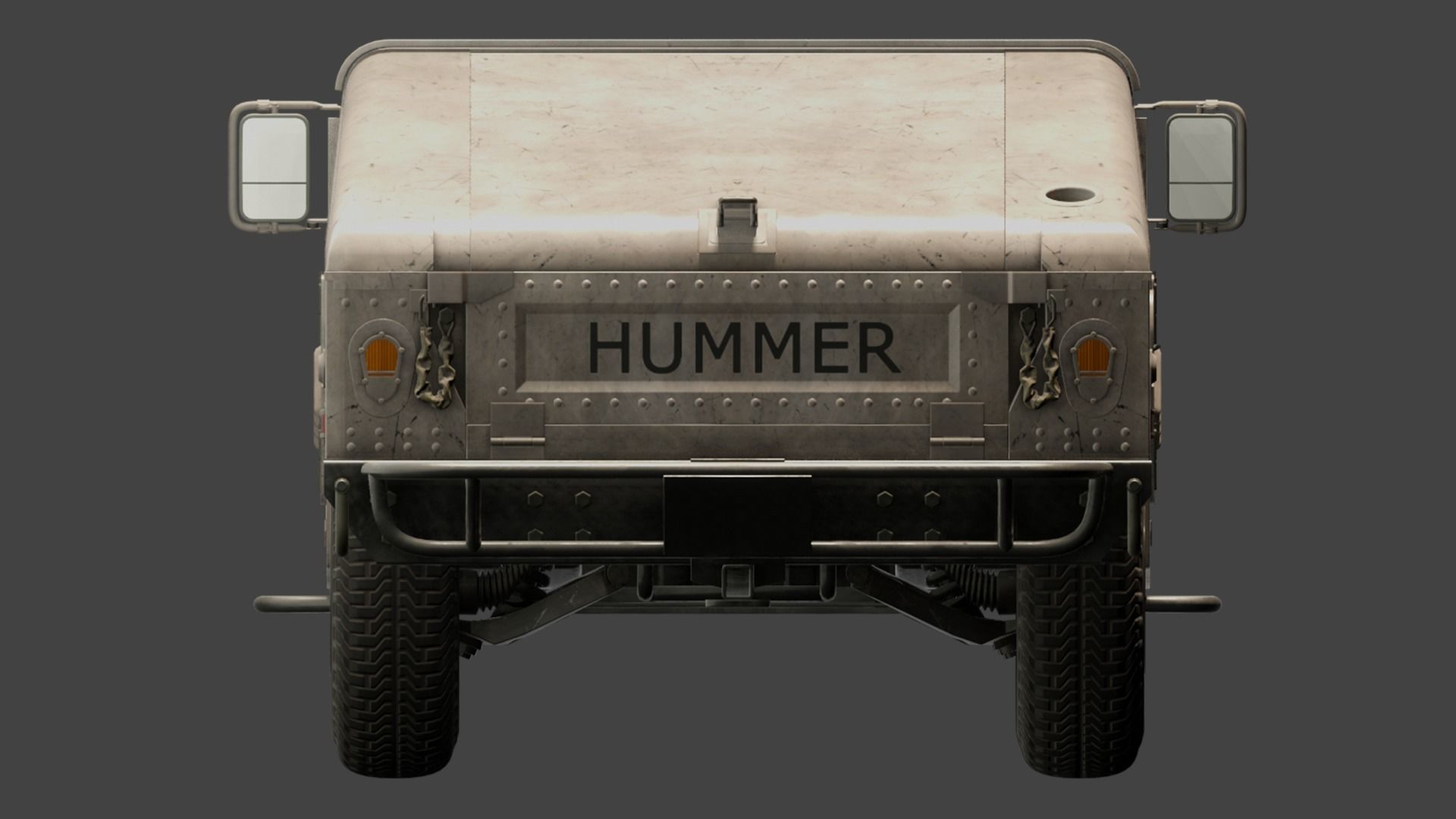 3D model HUMMER - Humvee Low-poly model Game ready for Unity or Unreal ...