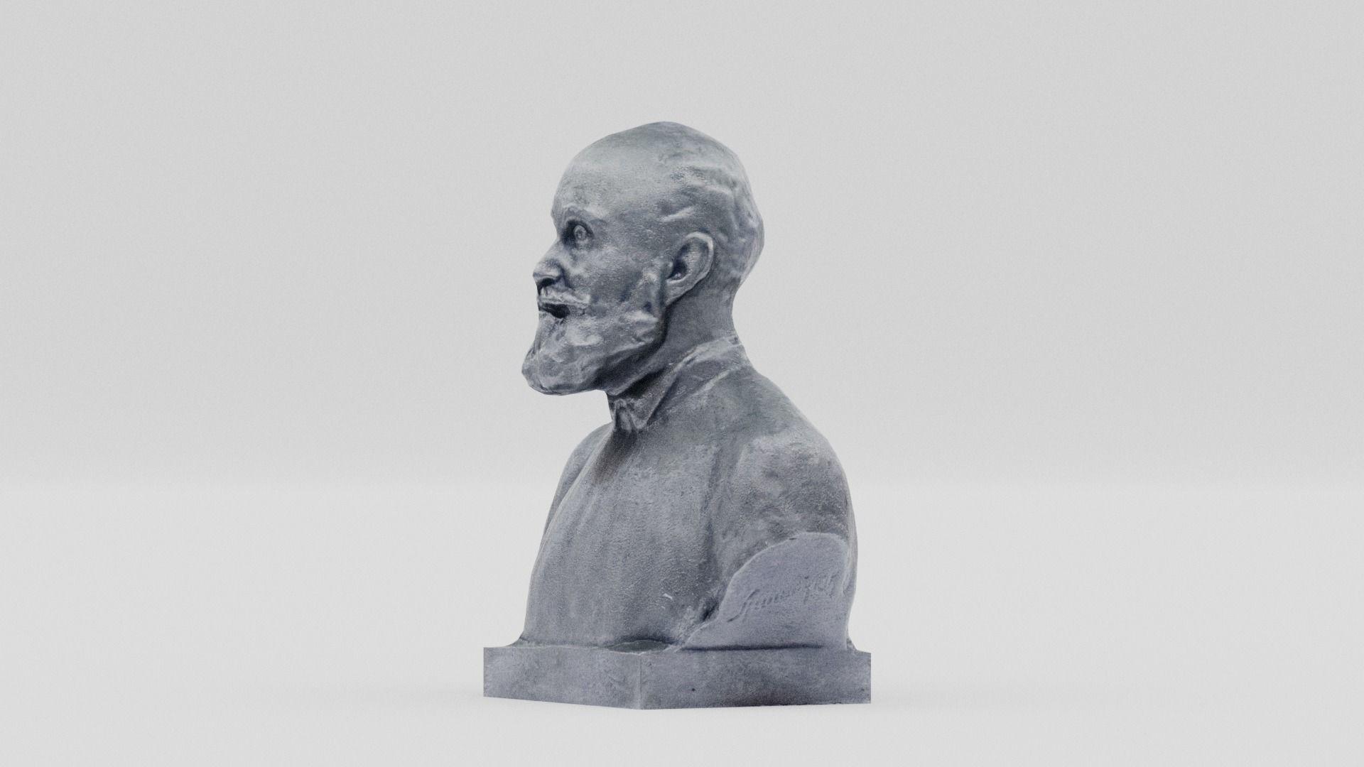 Metal bust of academician Pavlov 3D model | CGTrader