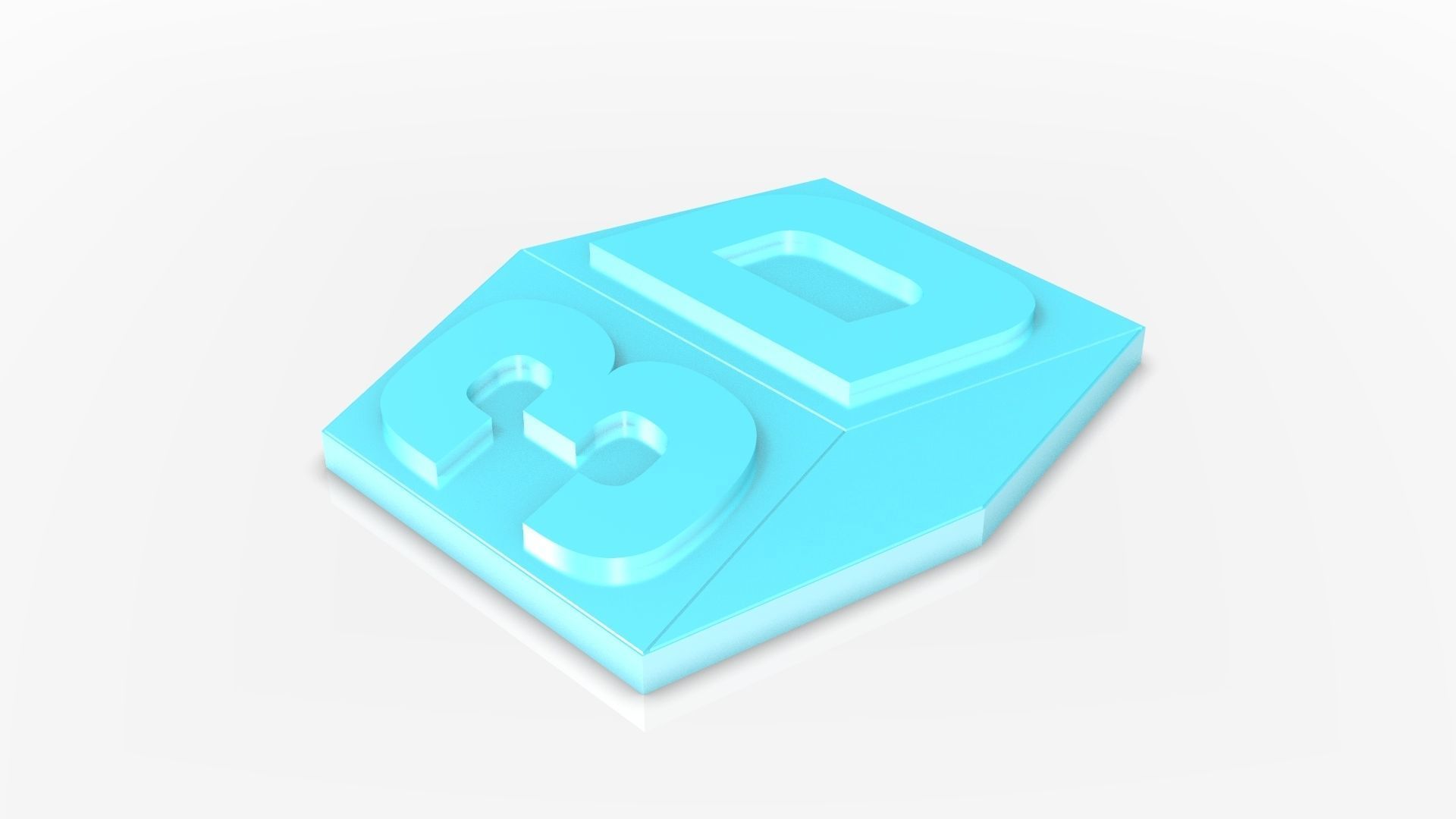 3D Printable 3D logo free 3D model 3D printable | CGTrader