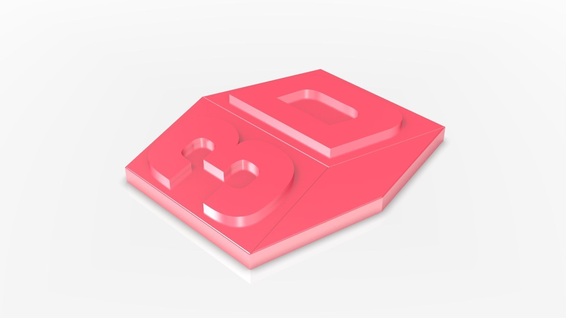 3D Printable 3D logo free 3D model 3D printable | CGTrader