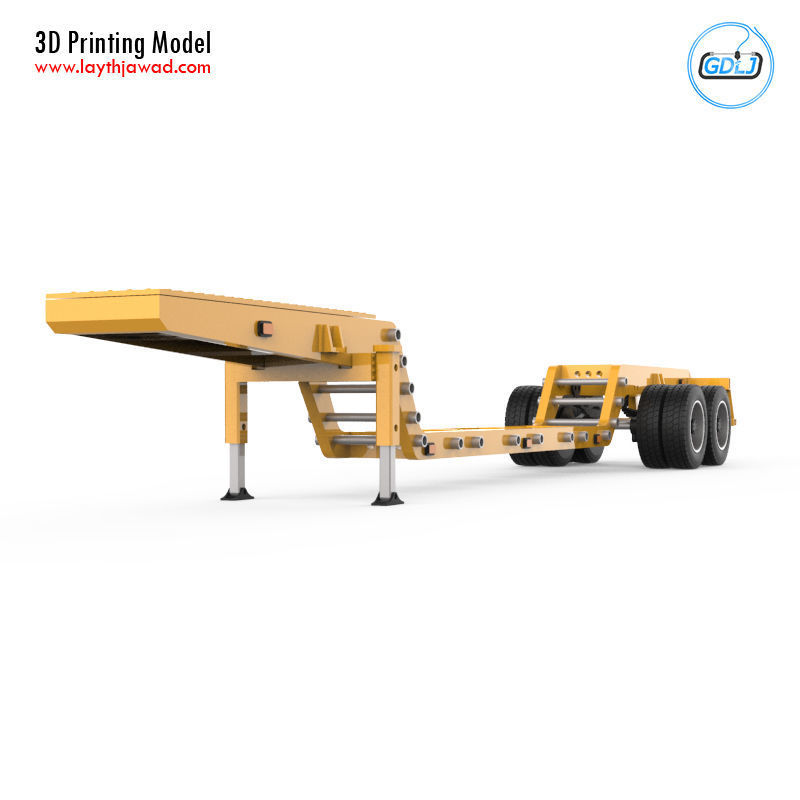 Trailer Heavy Load 3D model 3D printable | CGTrader