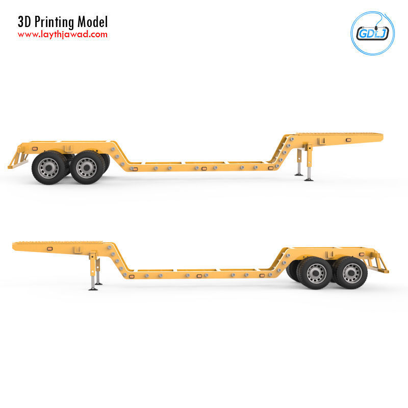 Trailer Heavy Load 3D model 3D printable | CGTrader