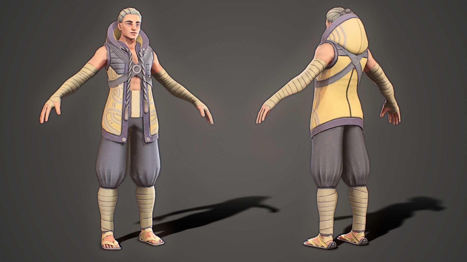 3D model Aki - Stylized Character VR / AR / low-poly rigged animated ...