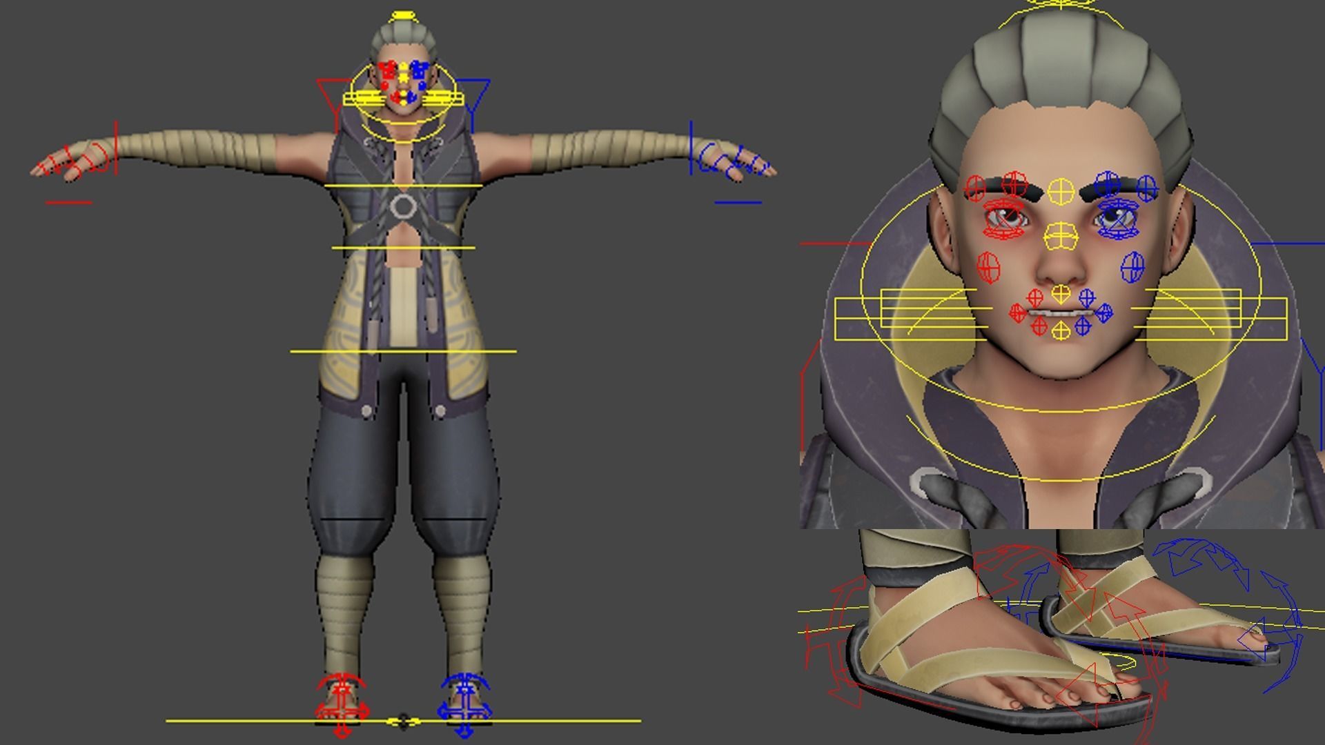 3D model Aki - Stylized Character VR / AR / low-poly rigged animated ...